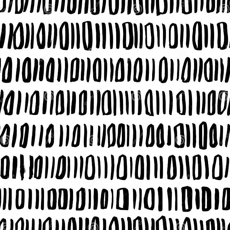 Hand Drawn Short Vertical Lines Seamless Pattern. Stock Vector ...