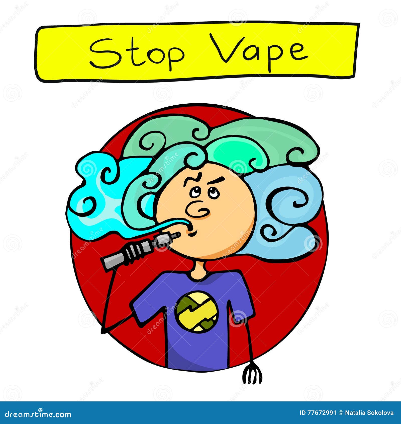 Hand drawn sign stock illustration. Illustration of colored - 77672991