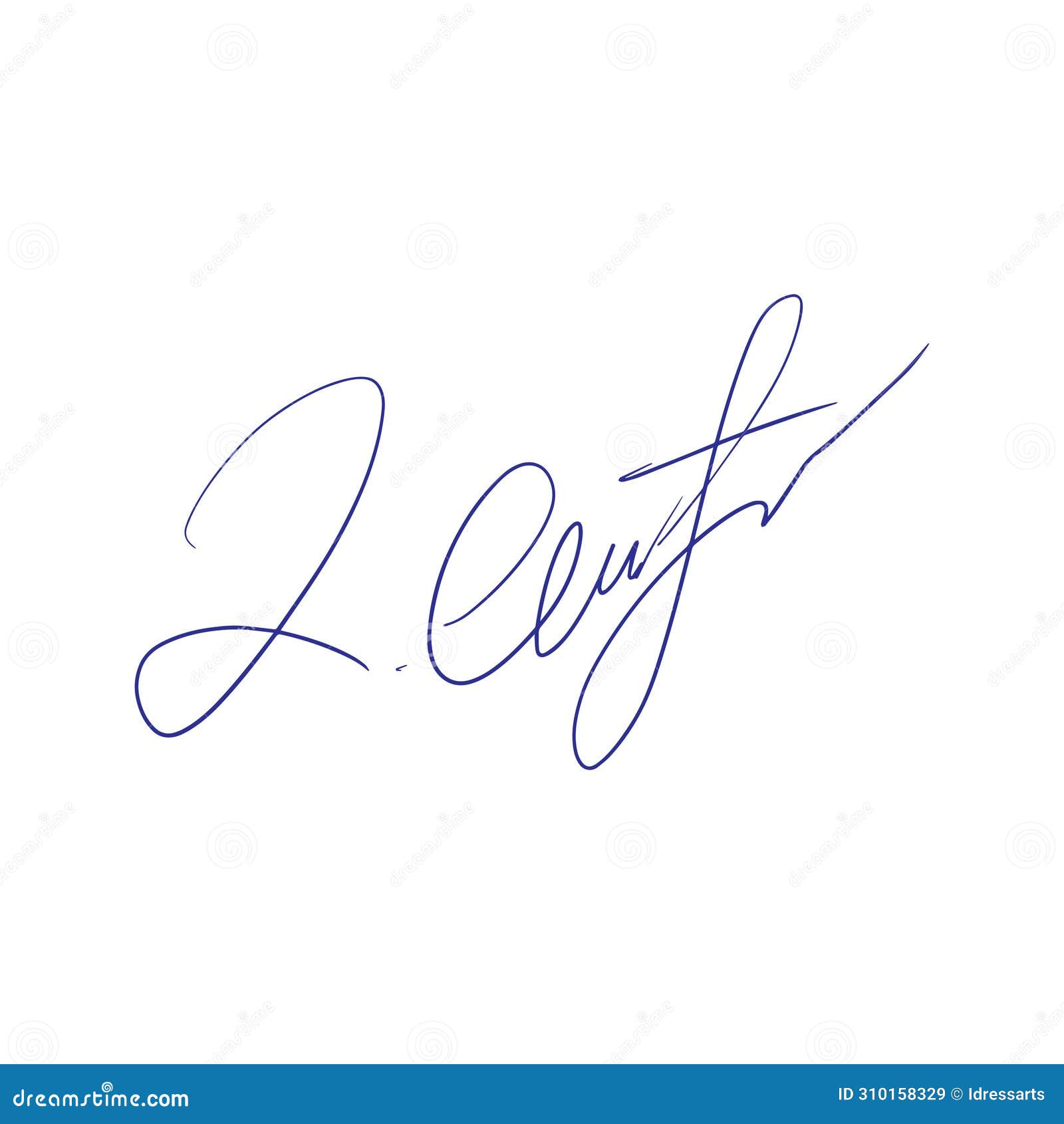 Hand-drawn Signatures, Examples of Documents, Certificates and ...