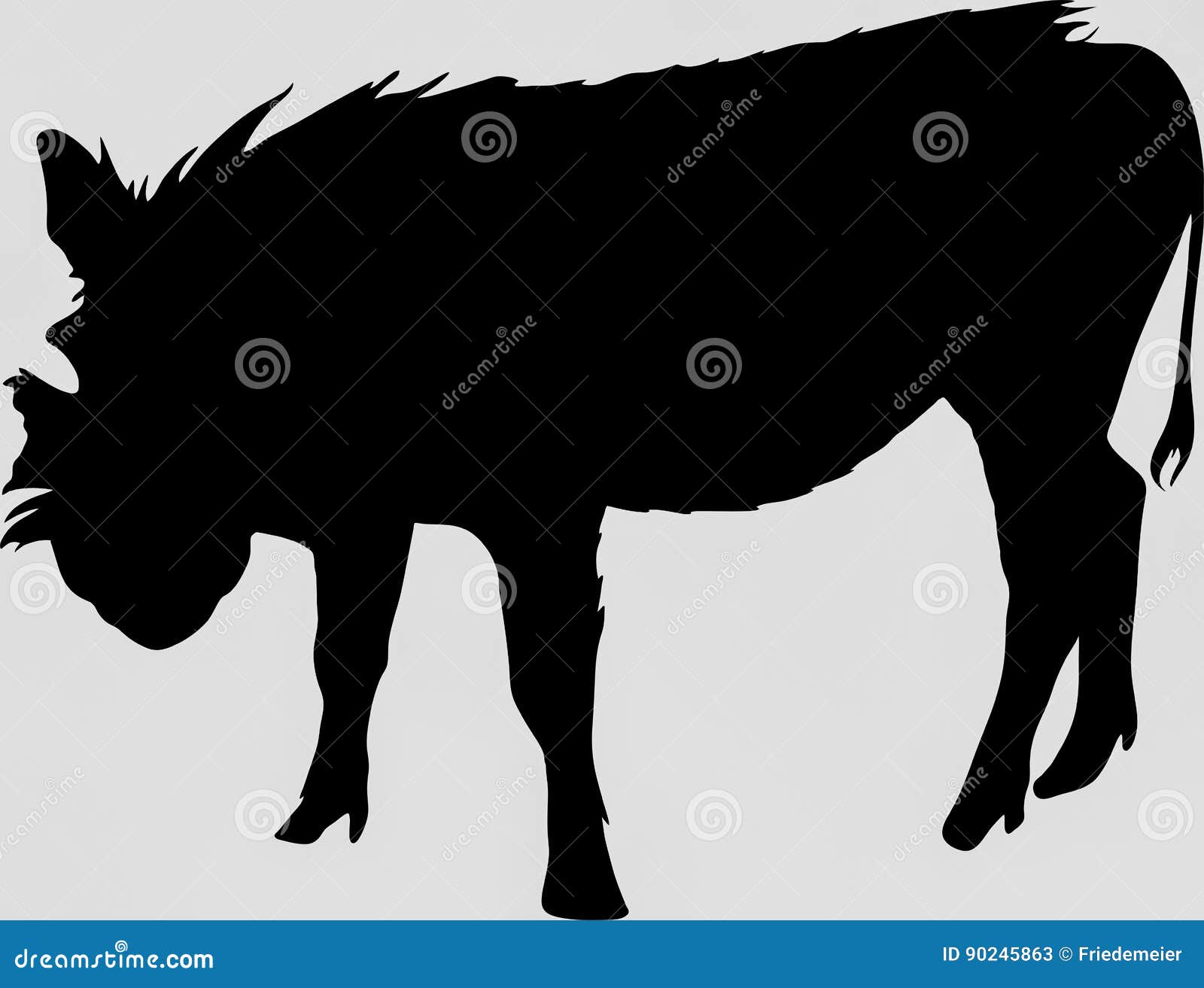 Warthog Illustration, Drawing, Engraving, Ink, Line Art, Vector ...