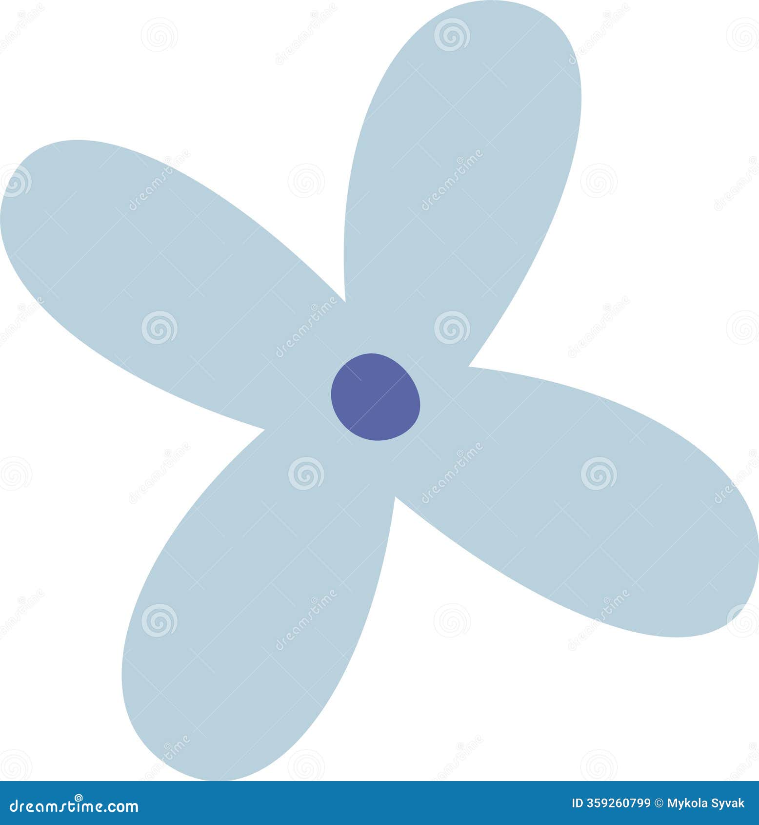 Hand Drawn Simple Flower stock illustration. Illustration of drawn ...