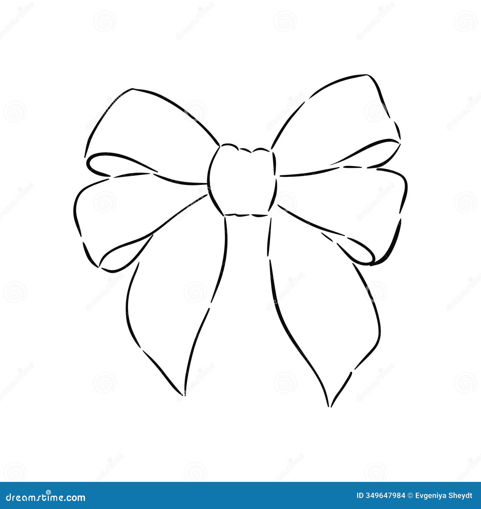 Hand Drawn Sketch of Bow Vector Illustration Stock Vector ...