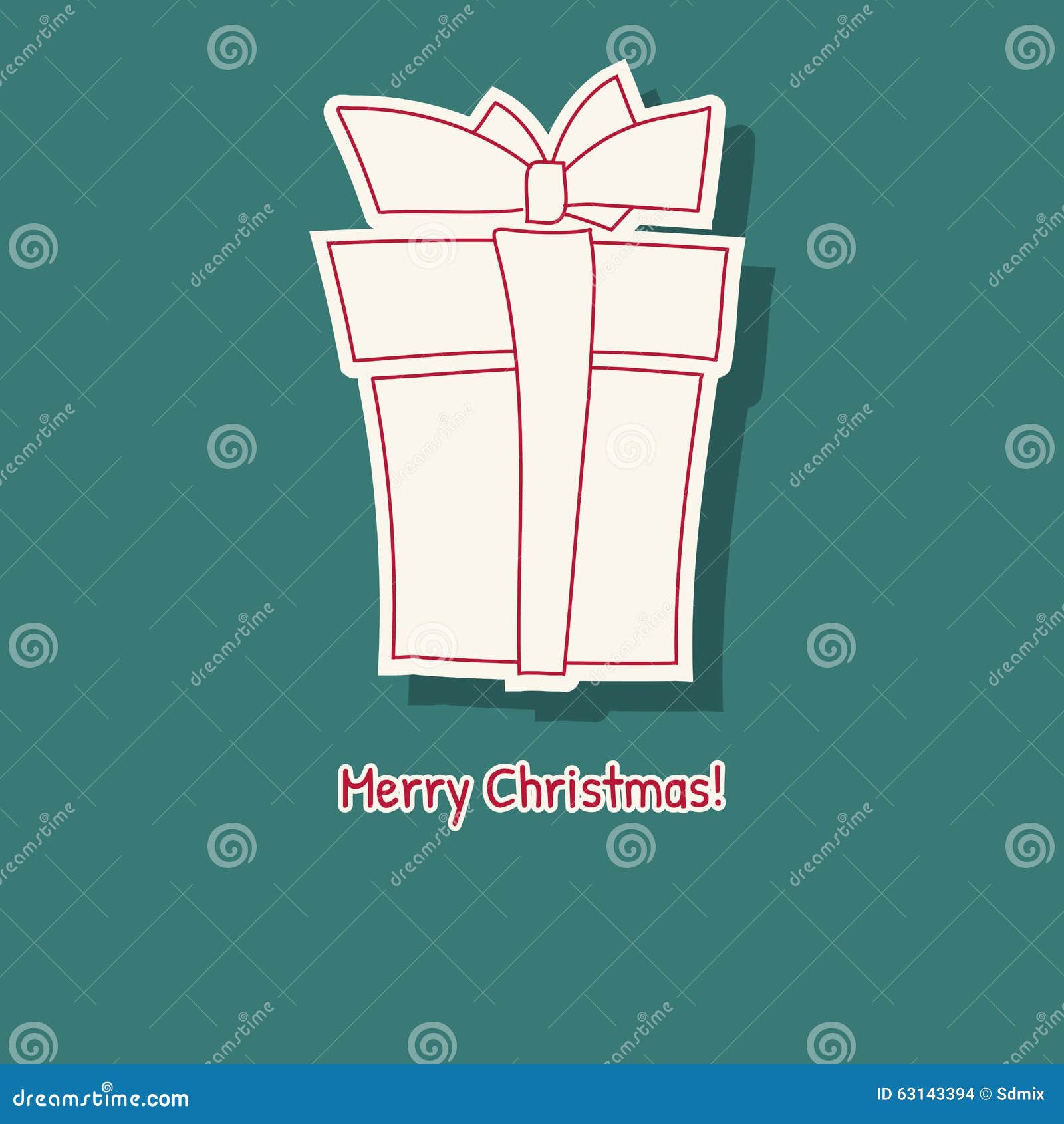 Hand Drawn Sketch of Box Gift. Stock Vector - Illustration of gift ...