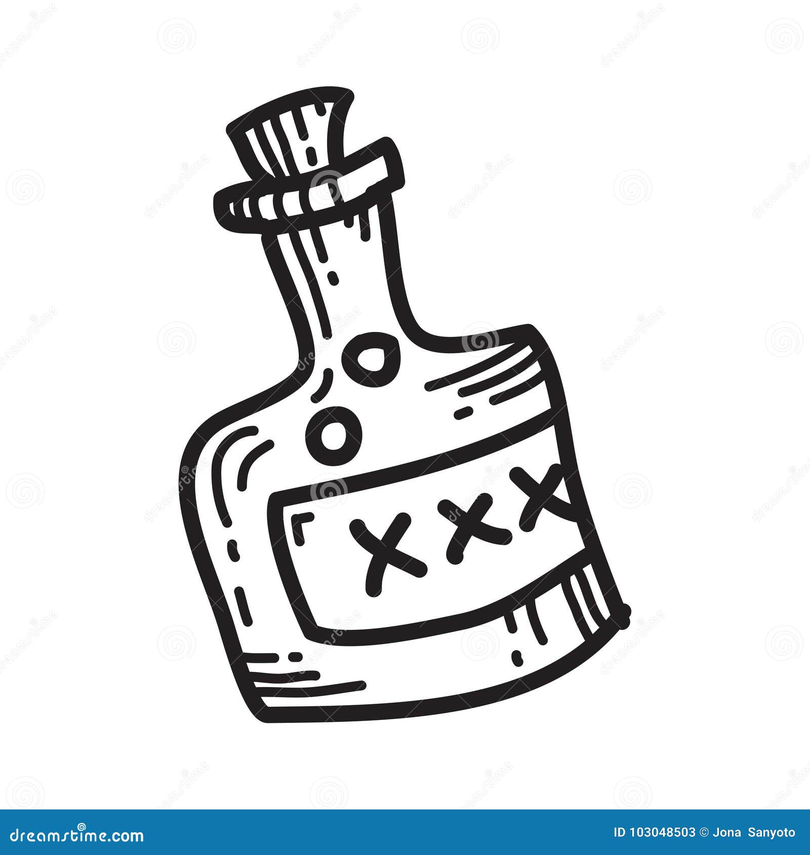 Poison Bottle Drawing