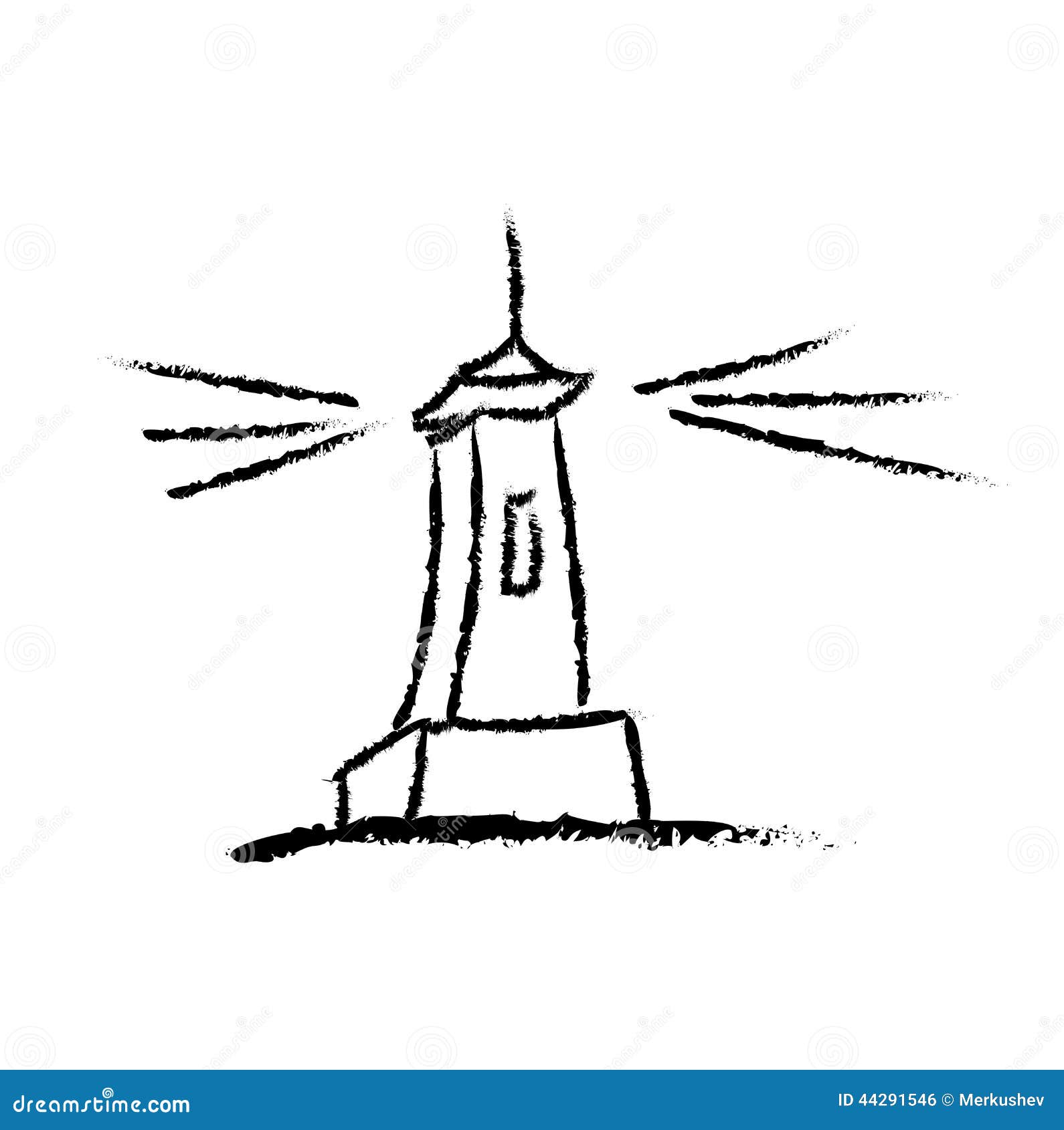 Hand Drawn, Sketch, Illustration of Lighthouse Stock Vector ... Hand Drawn, Sketch, Illustration of Lighthouse Stock Vector ...