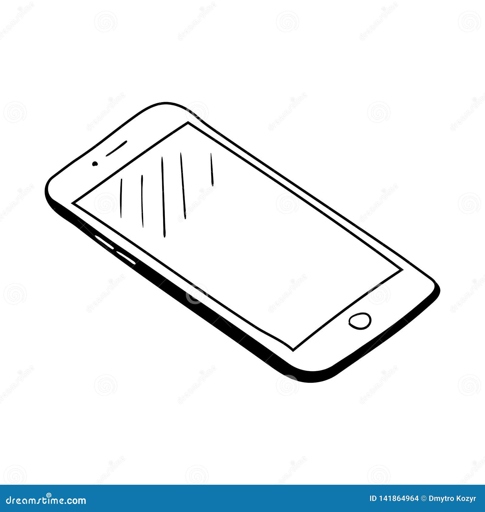 Hand Drawn Sketch of Mobile Phone Stock Vector - Illustration of ... Hand Drawn Sketch of Mobile Phone Stock Vector - Illustration of ...
