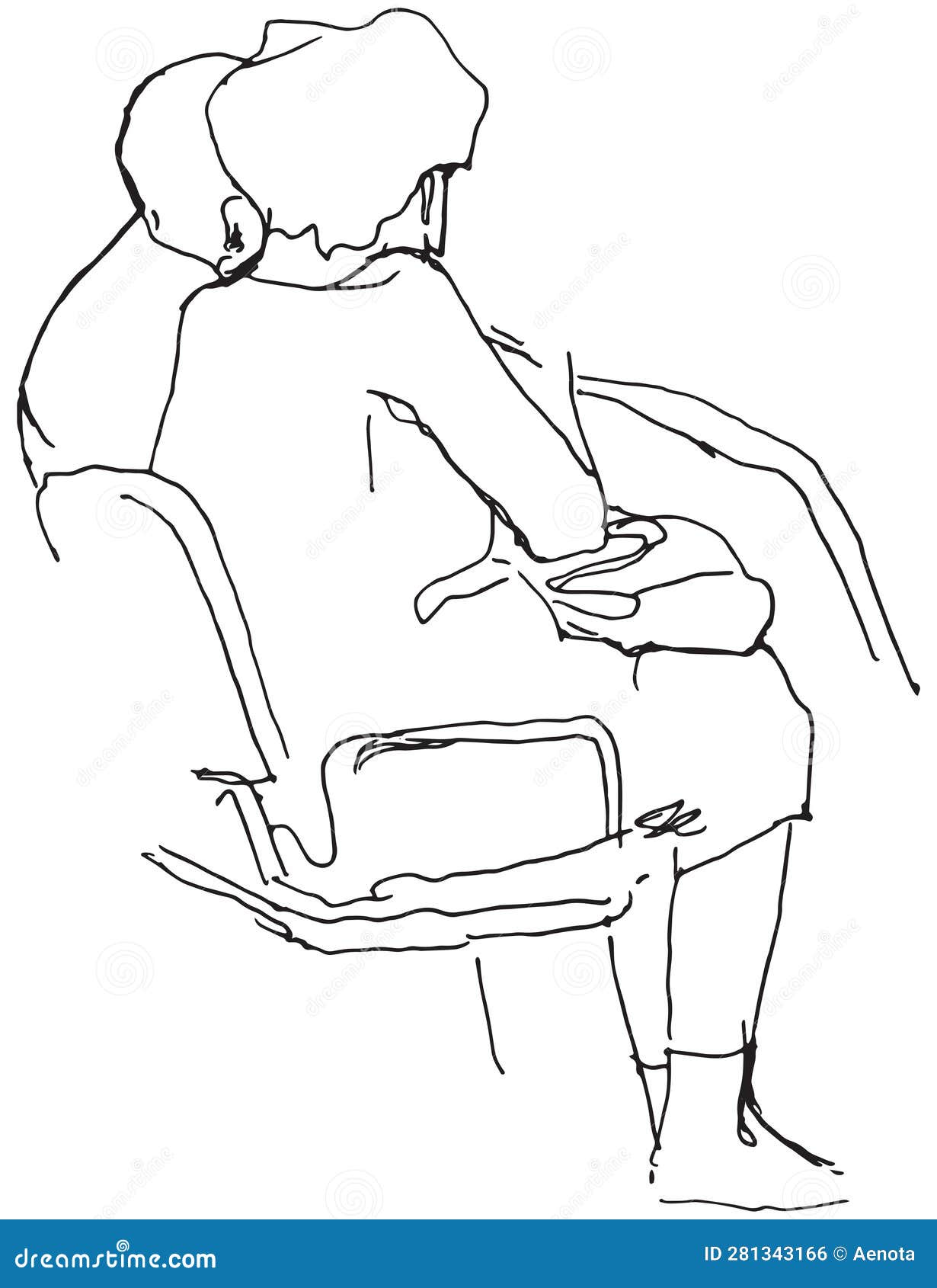 Hand Drawn Sketch of Passengers Stock Vector - Illustration of ...