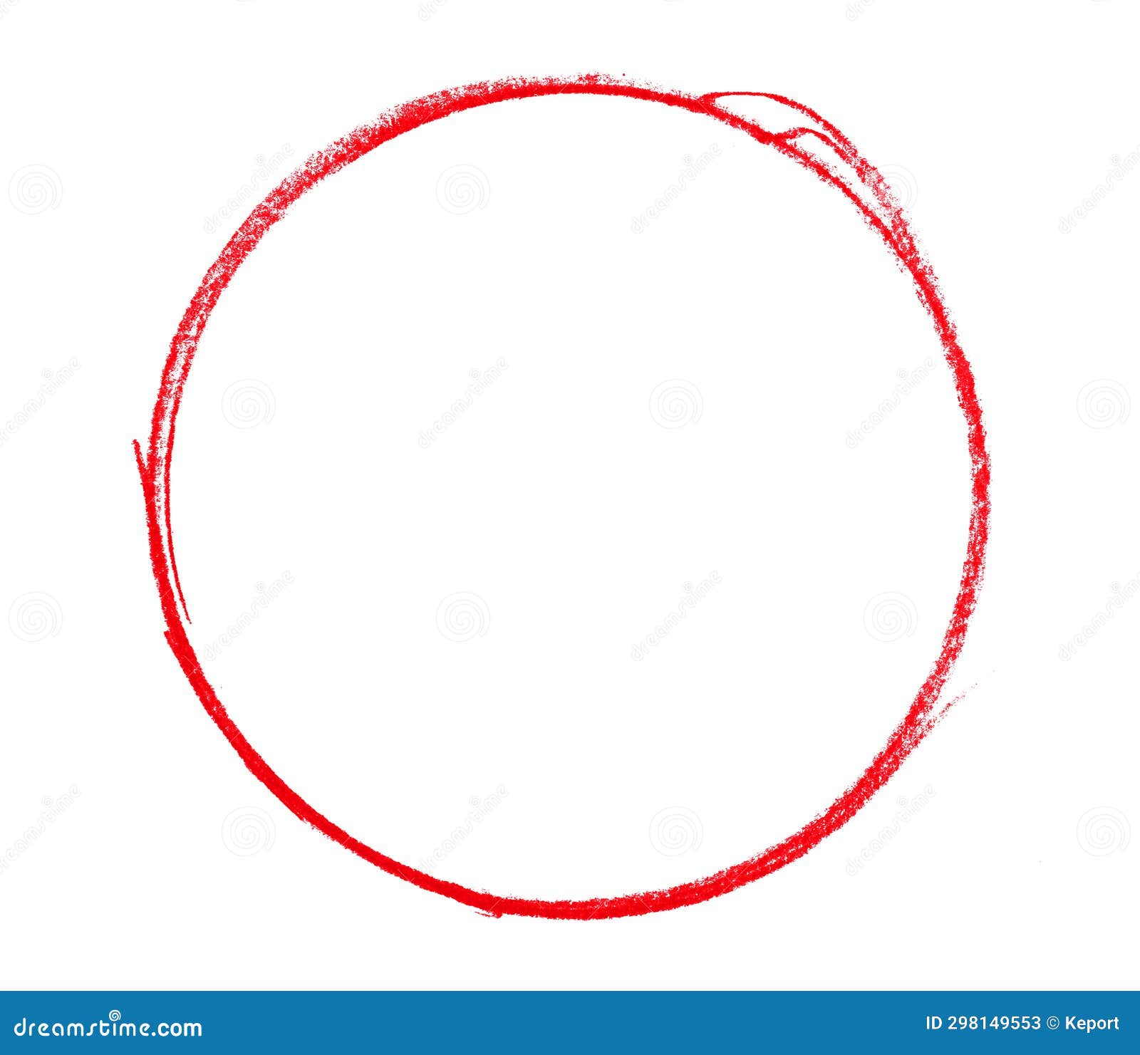 Hand Drawn Sketch of Red Circle Stock Illustration - Illustration of ...