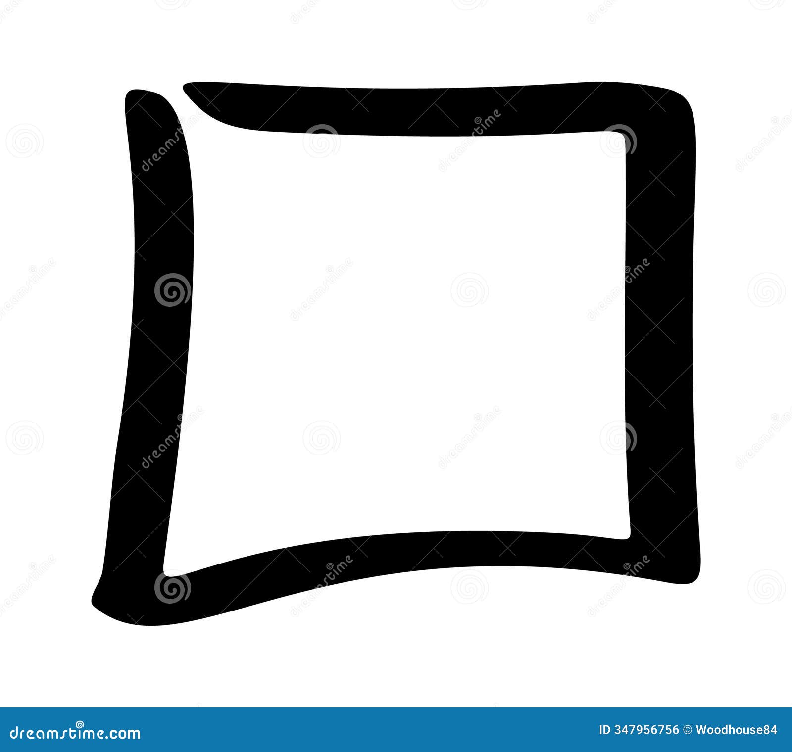 Hand Drawn Sketch Square Frame Stock Illustration - Illustration of ...