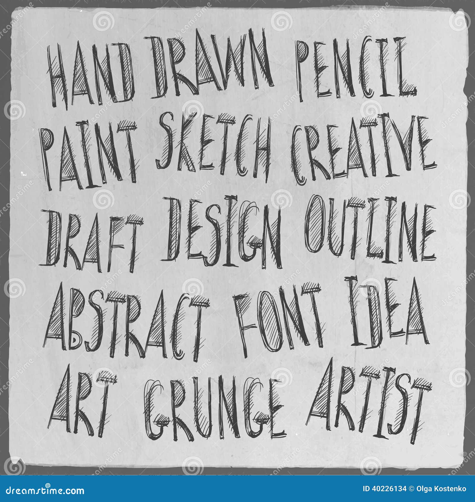 Hand Drawn Sketch Words. Vector Illustration. Stock Vector ...