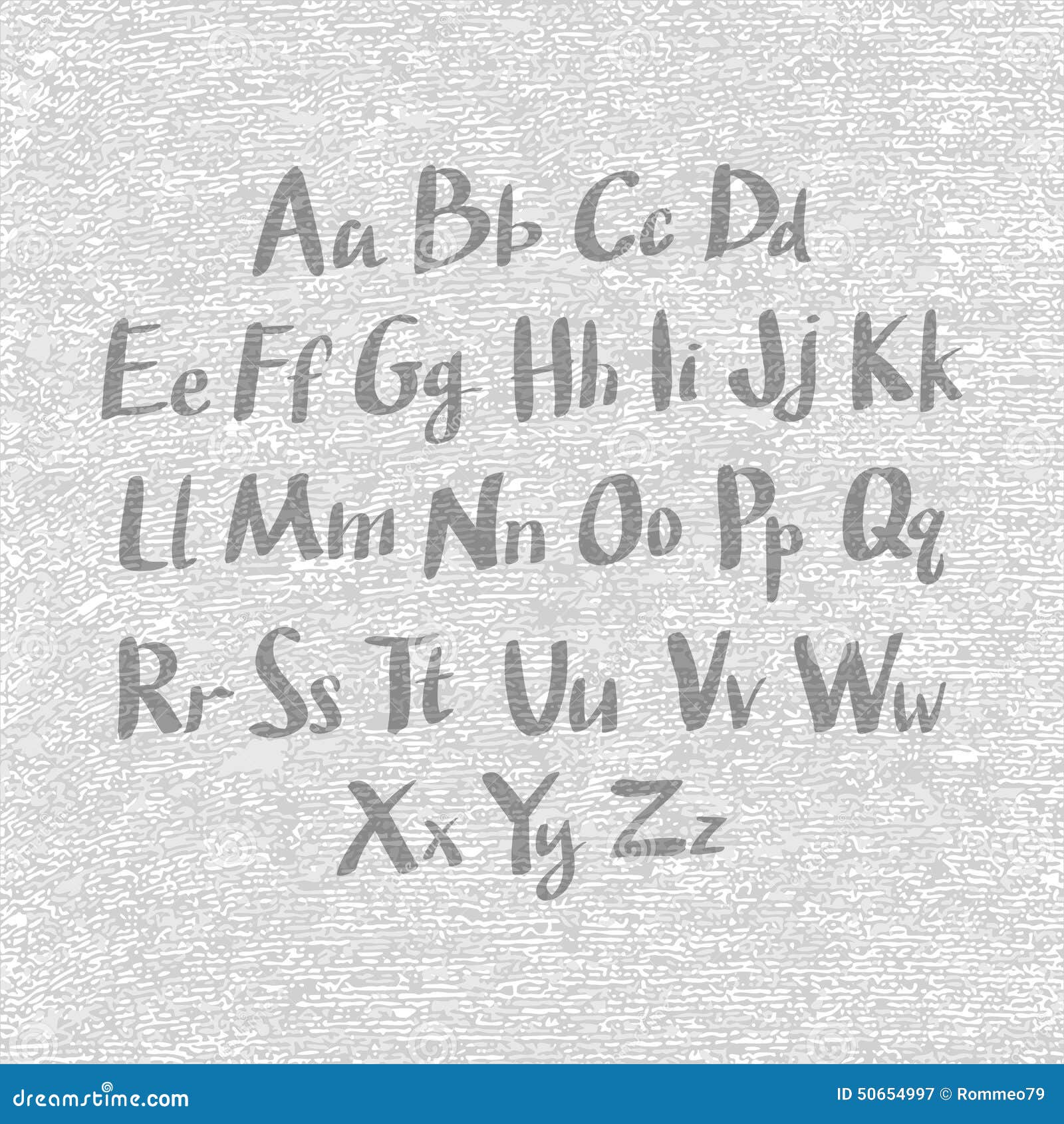 Hand Drawn and Sketched Font, Vector Sketch Style Alphabet. Stock ...