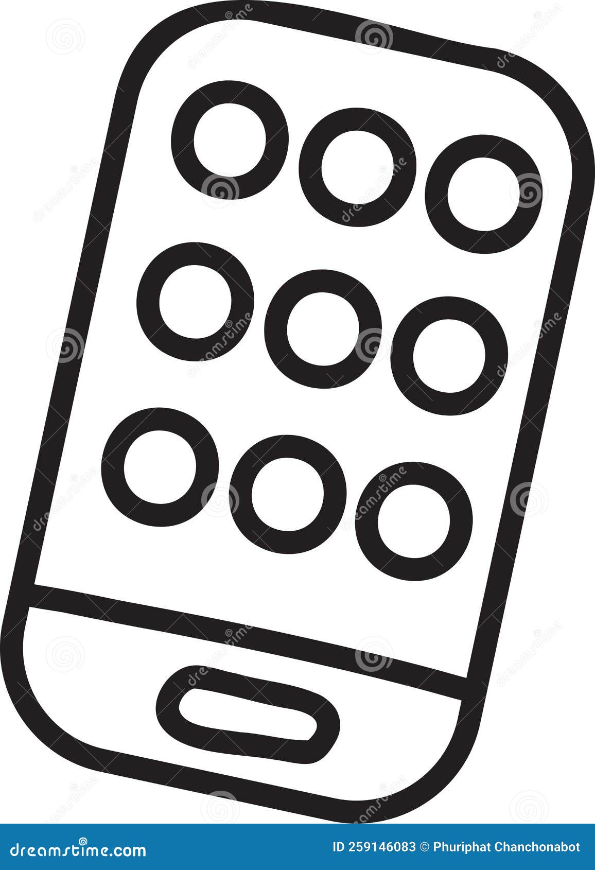 Hand Drawn Smartphone Illustration Stock Vector - Illustration of ...