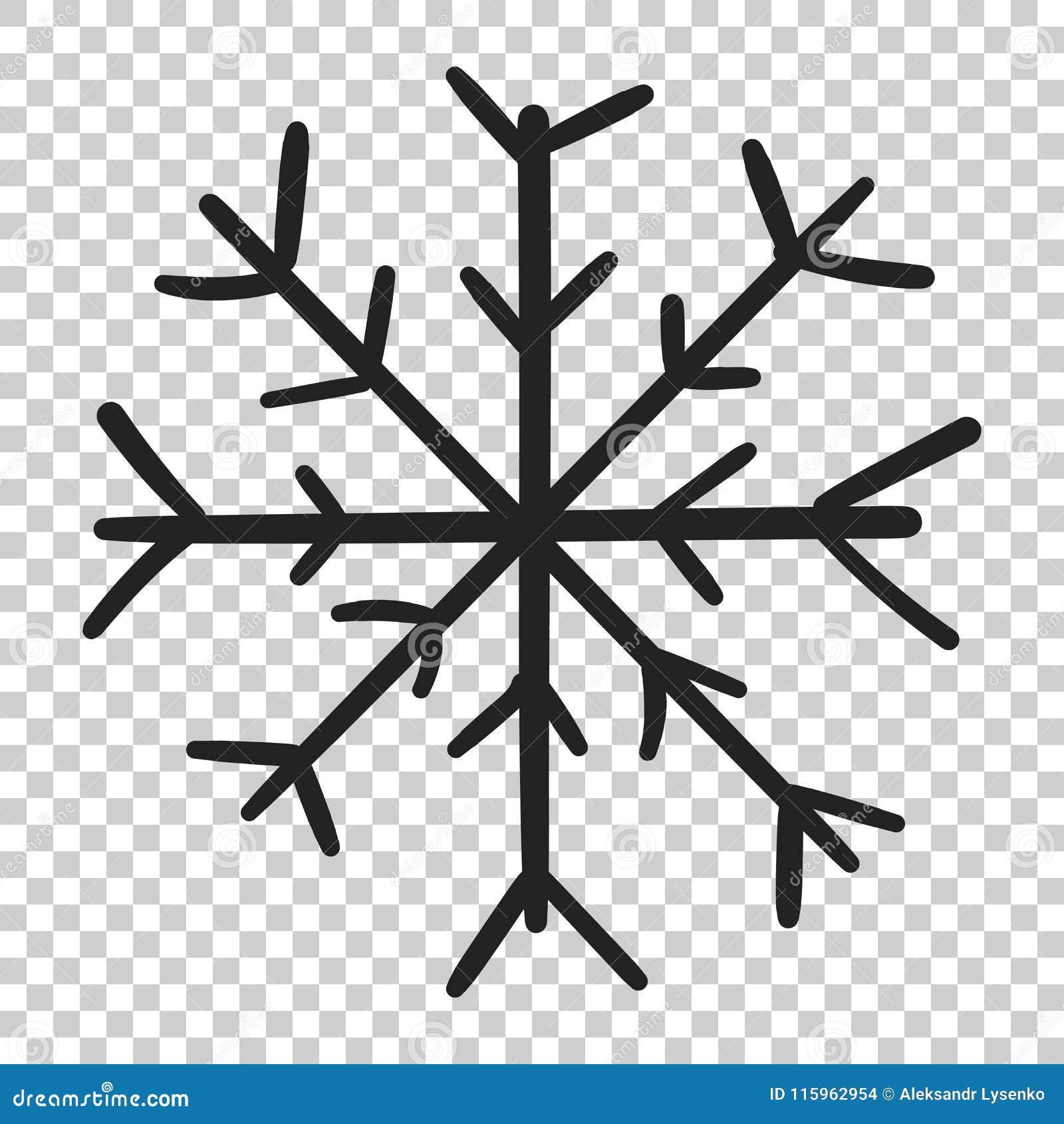 Hand Drawn Snowflake Vector Icon. Snow Flake Sketch Doodle Illus Stock ... Hand Drawn Snowflake Vector Icon. Snow Flake Sketch Doodle Illus Stock ...
