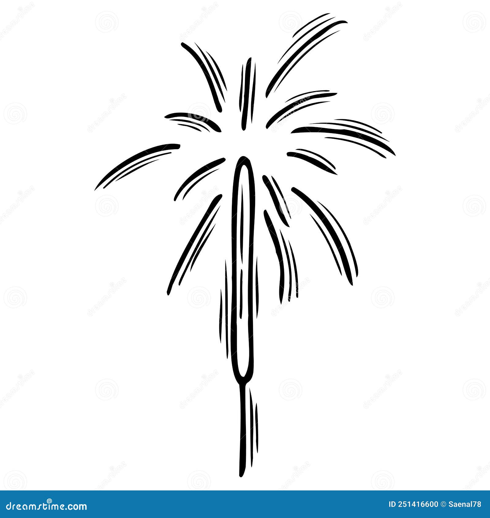 Doodle Firecracker Vector Illustration Isolated On Transparent ...