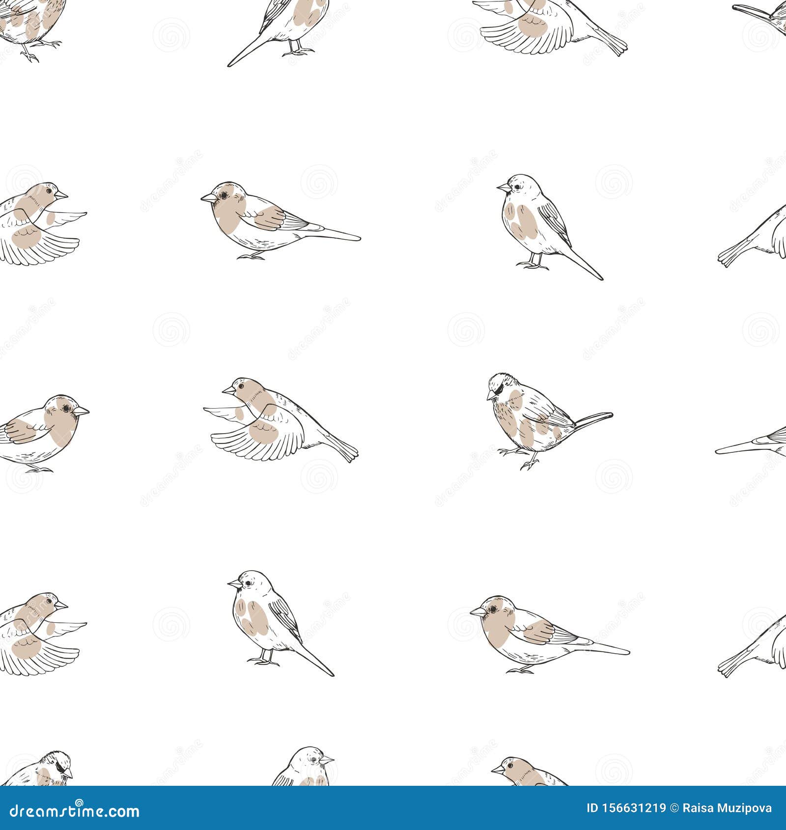 Sparrows In Flight, The Design Element Cartoon Vector | CartoonDealer ...
