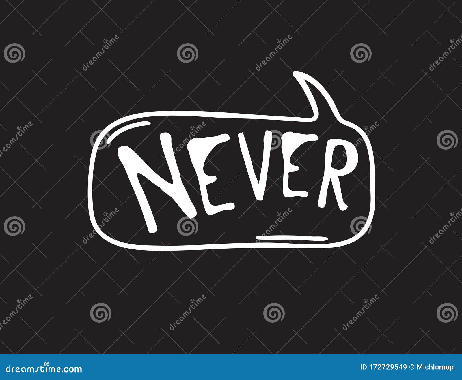 Hand Drawn Speech Bubble with Text on Black Chalk Board Background ...