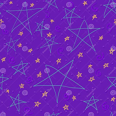 Hand drawn star background stock vector. Illustration of orange - 10125545