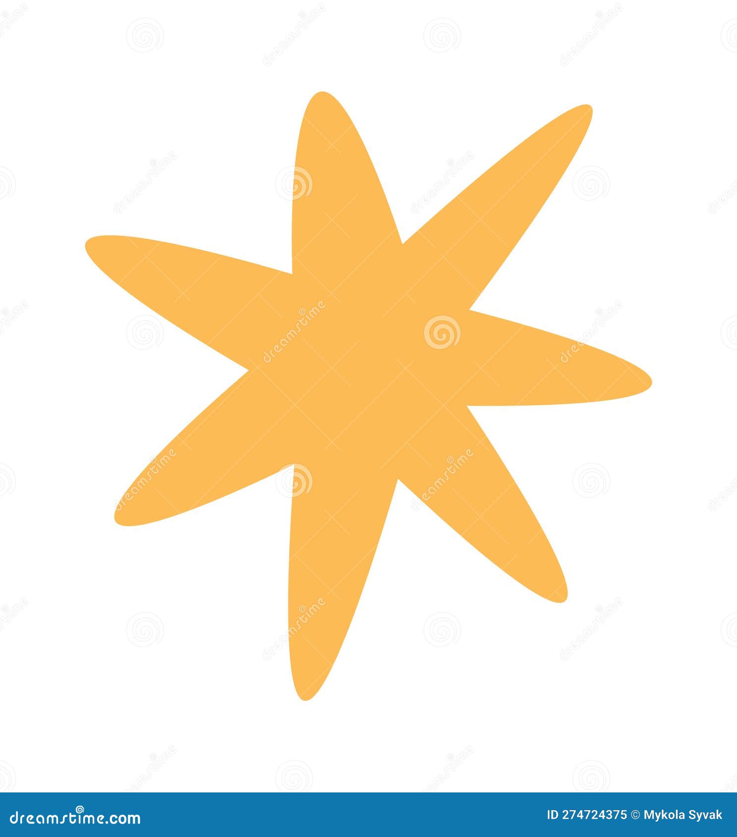 Hand Drawn Star stock vector. Illustration of collection - 274724375