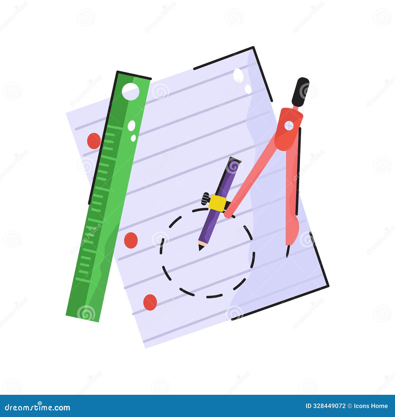 Hand Drawn Sticker of Exam Assessment Stock Illustration - Illustration ...