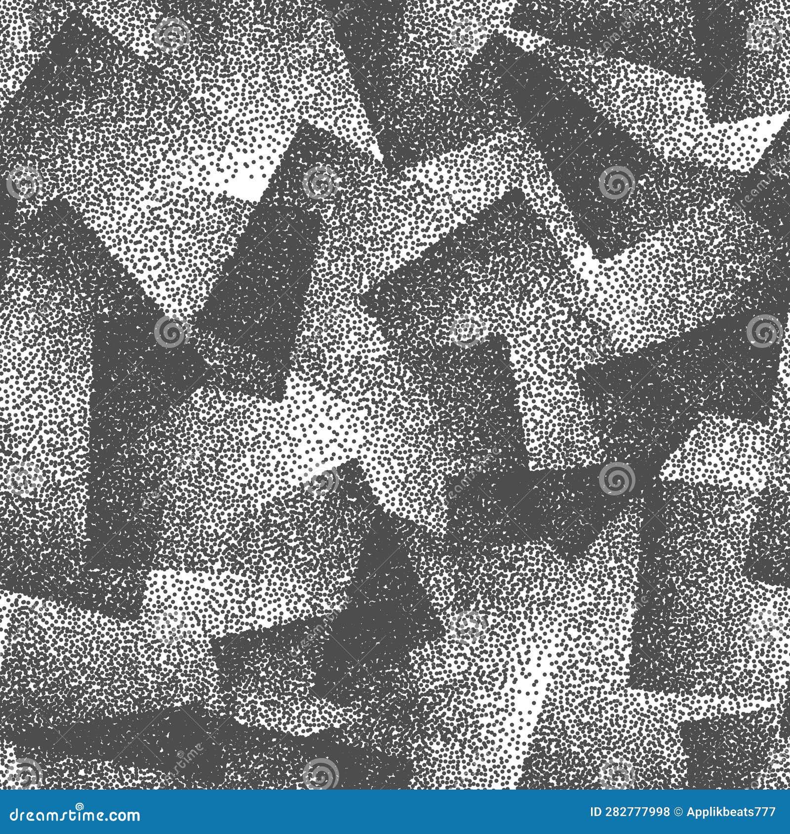 Stippled Squares Clockwise Gradient Dotwork Texture Set On White ...