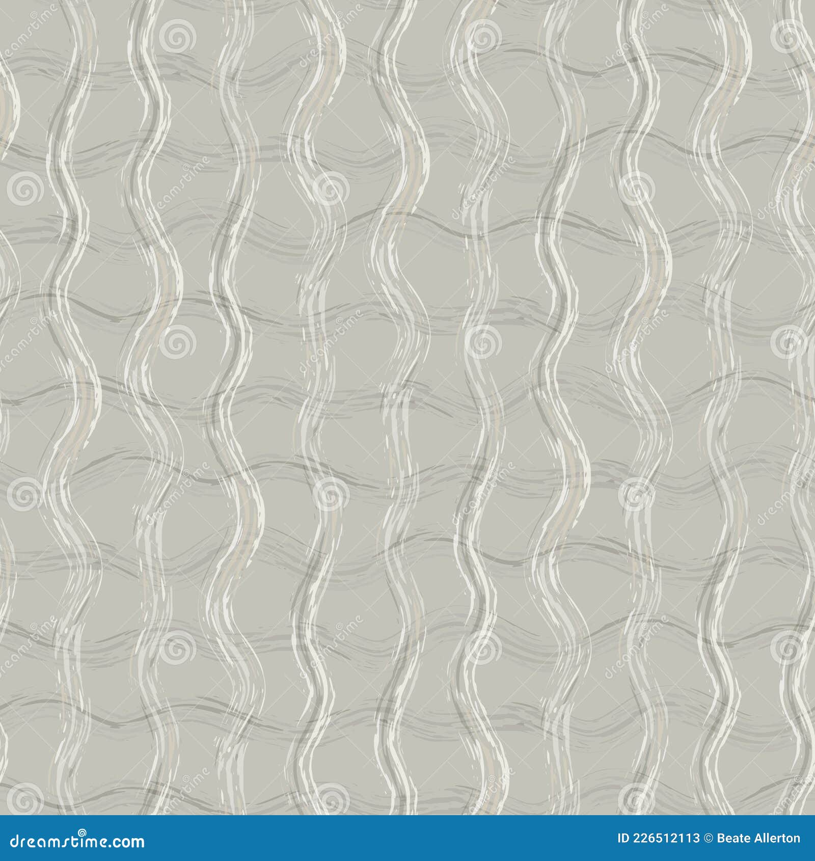 Hand Drawn Strands of Vector Wavy Broken Fibre Strands. Seamless Grid ...