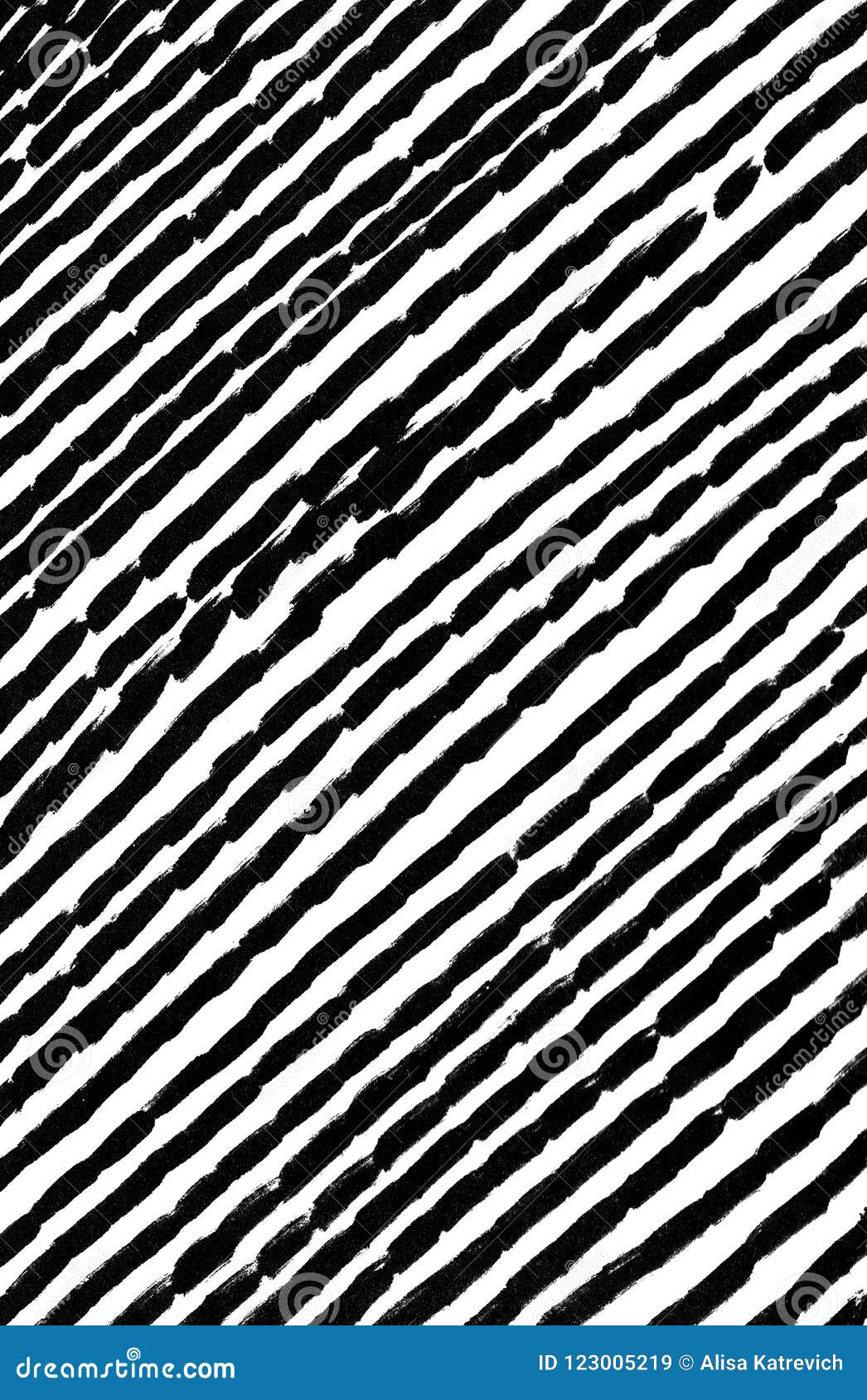 Hand Drawn Striped Pattern. Textured Illustration. Stock Image - Image ...