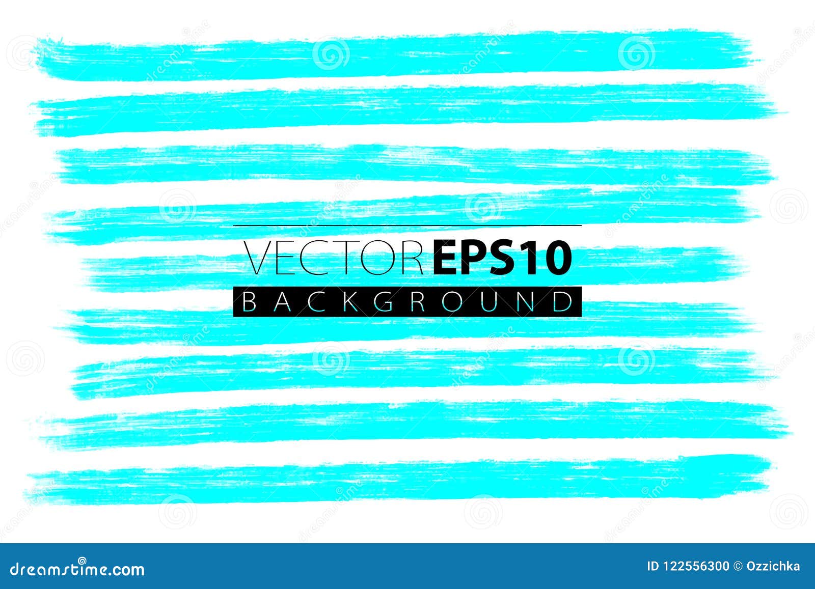 Hand Drawn Striped Pattern. Blue Horizontal Brush Strokes Texture Stock Vector - Illustration of ...