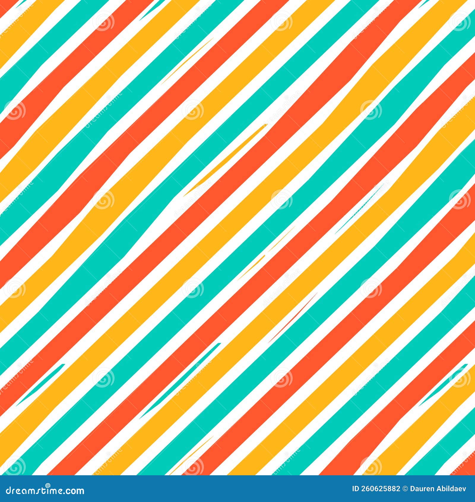 Hand Drawn Stripes Pattern Design Vector Illustration. Stock Vector ...