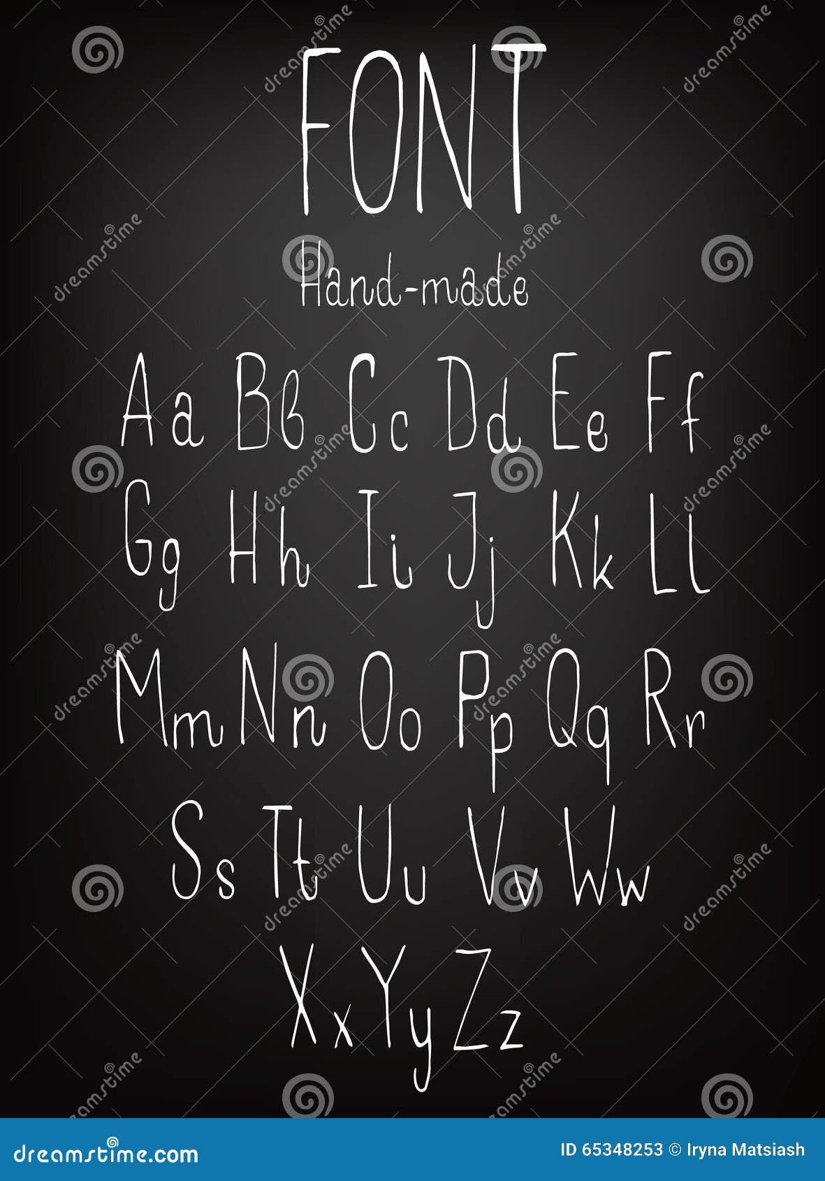 Hand-drawn Stylish Slim Font Stock Vector - Illustration of calligraphy ...