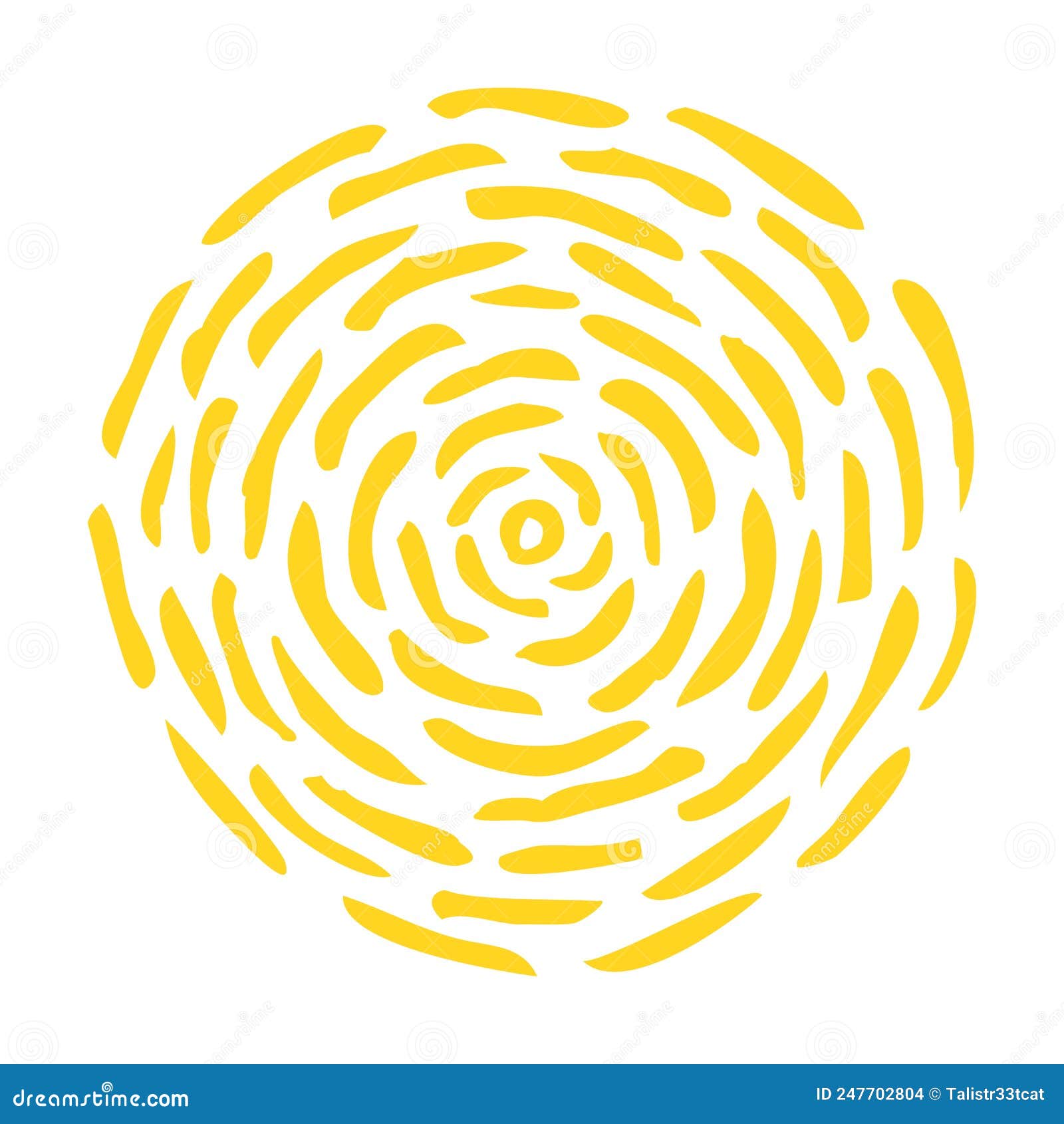 Hand Drawn Sun Painted with Ink Brush Stock Vector - Illustration of ...