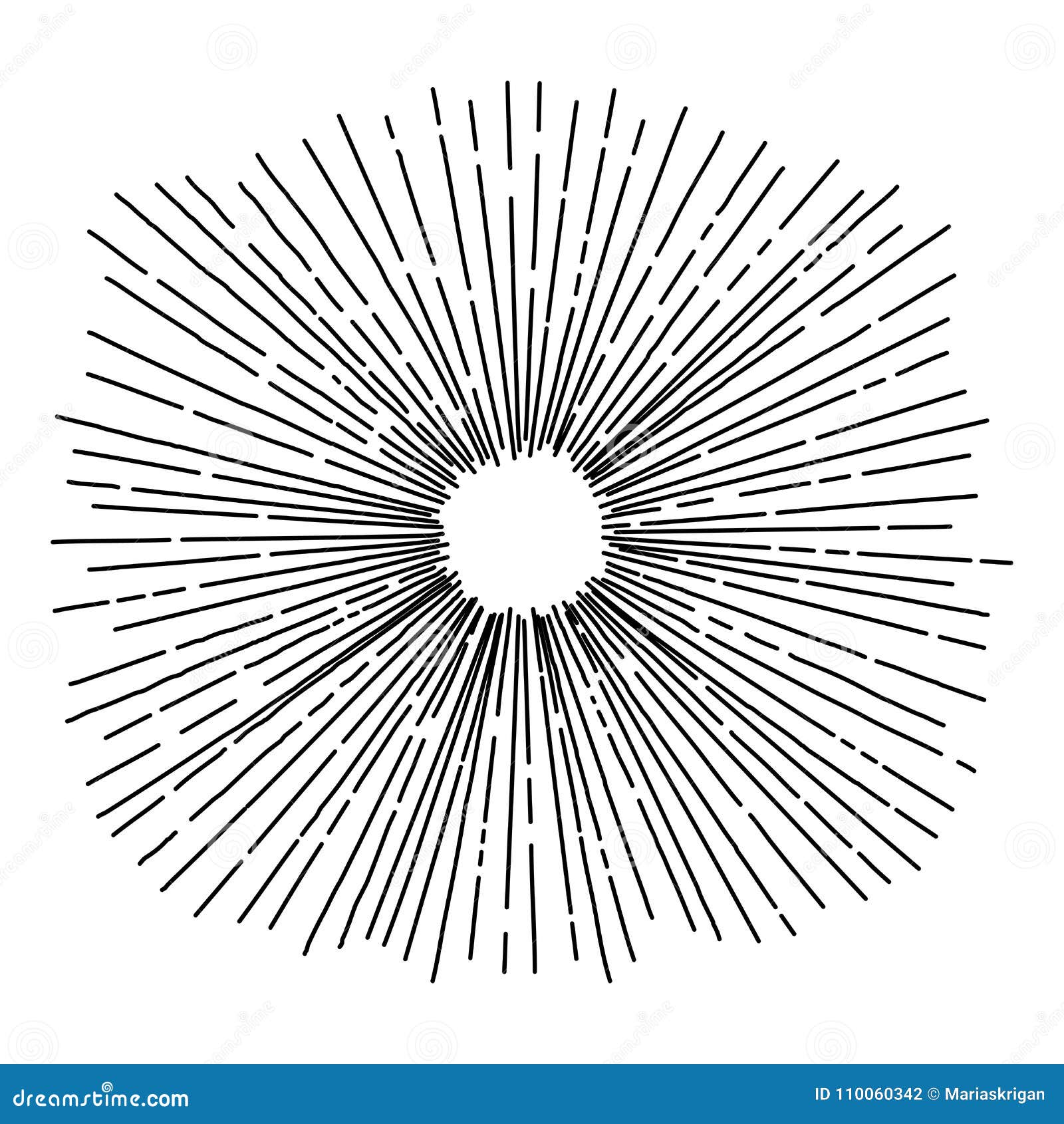 Sun Rays Clipart Black And White