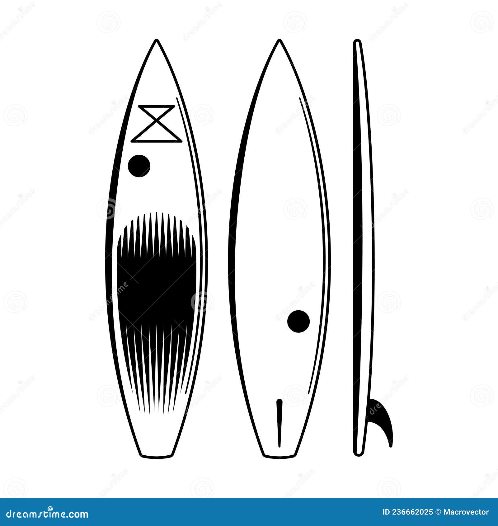 Hand Drawn Surfboards Composition Stock Vector - Illustration of emblem ...