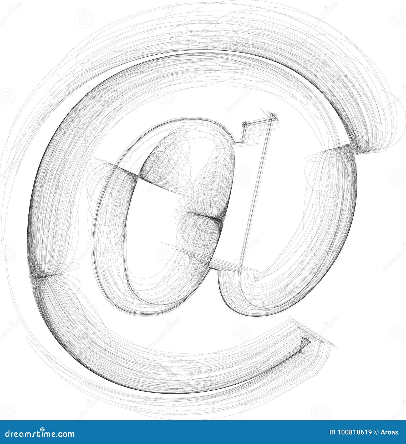 Hand drawn symbol stock vector. Illustration of abstract - 100818619