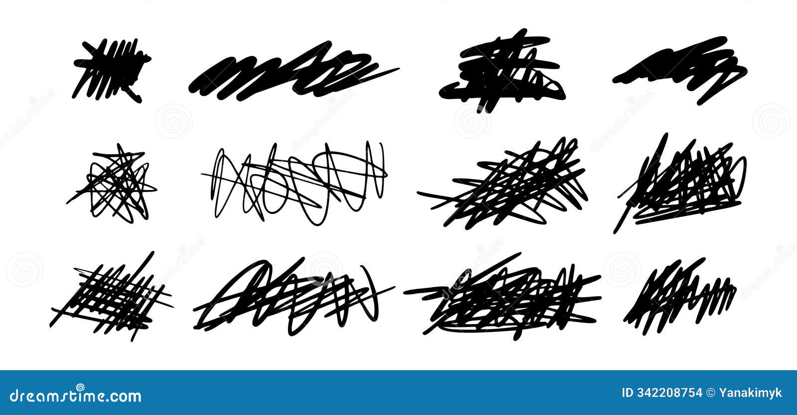 Tangle Scrawl Sketch Vector. Drawing Square. Thread Clew Knot. Chaos ...