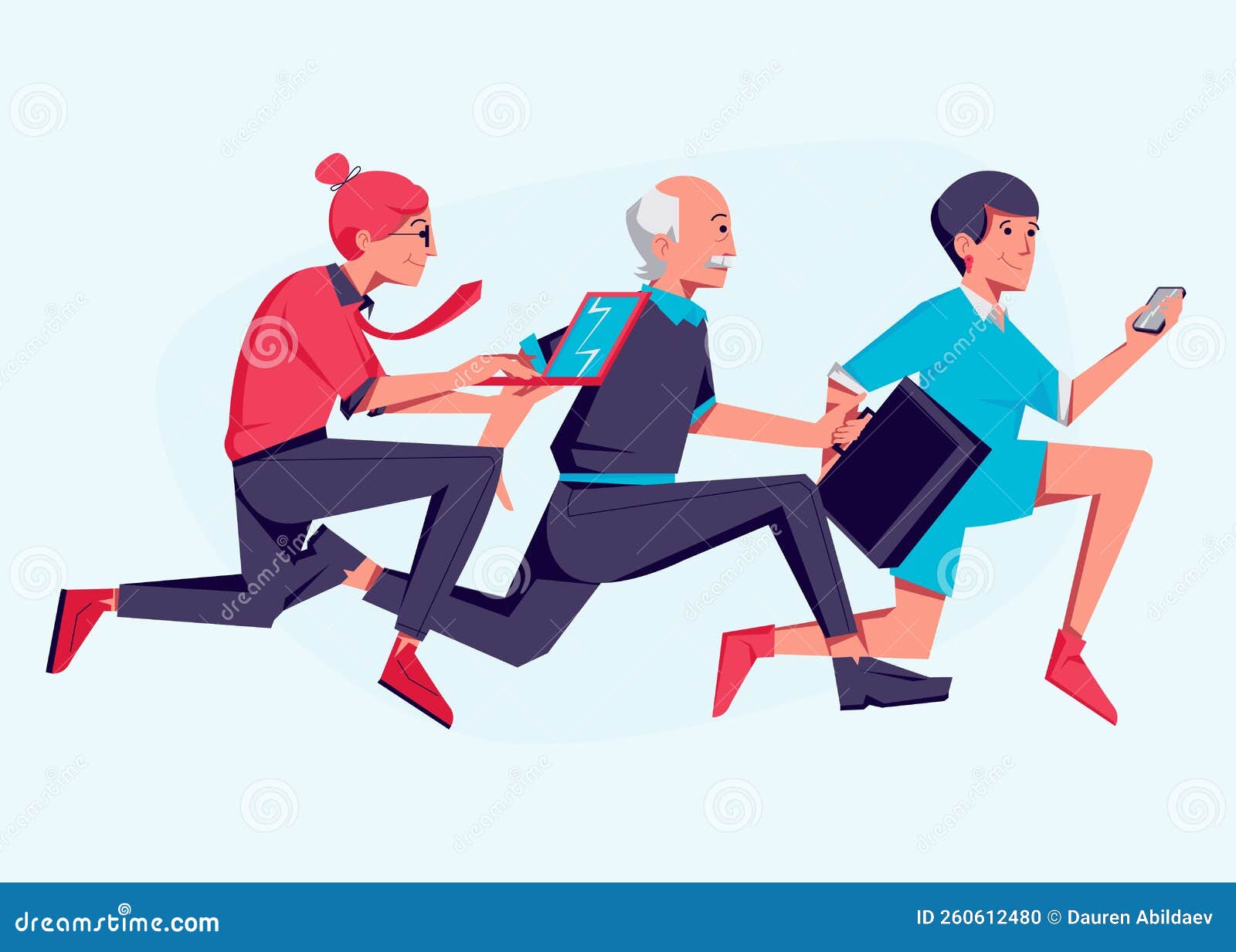 Hand Drawn Teamwork Concept Vector Illustration. Stock Vector ...