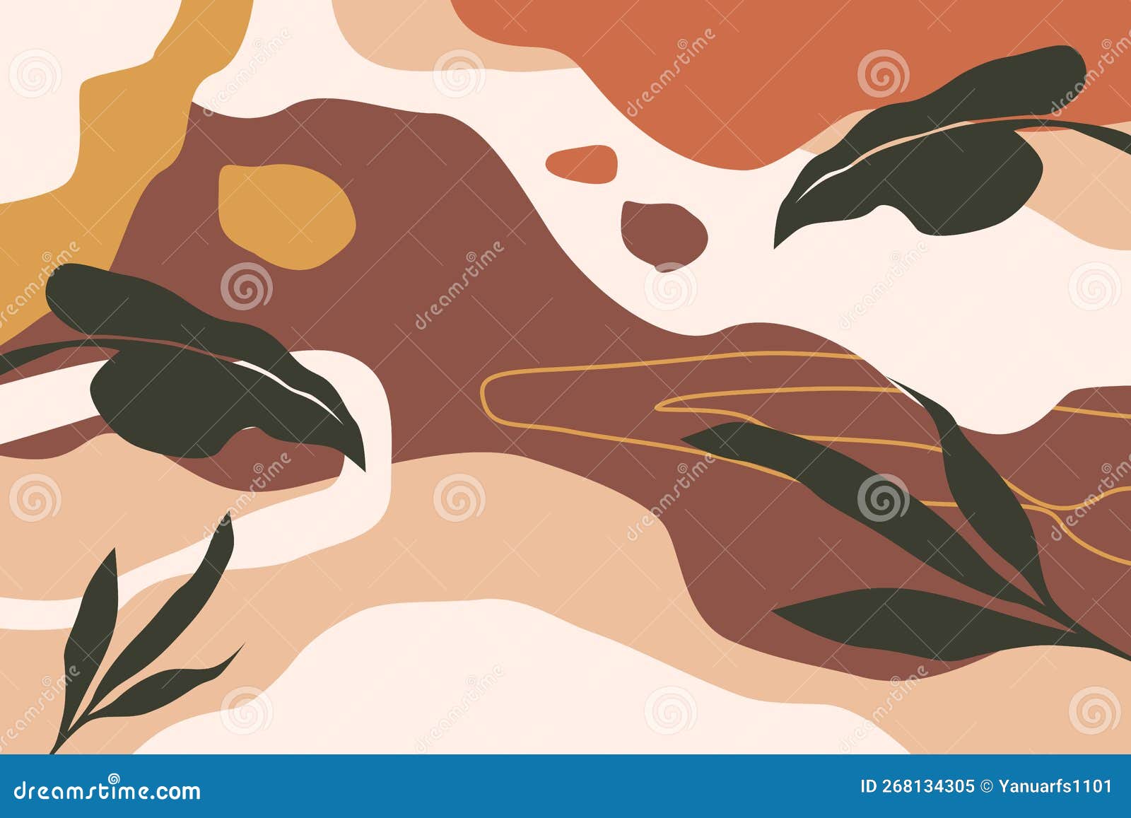 Hand Drawn Terracotta Background Vector Stock Illustration ...
