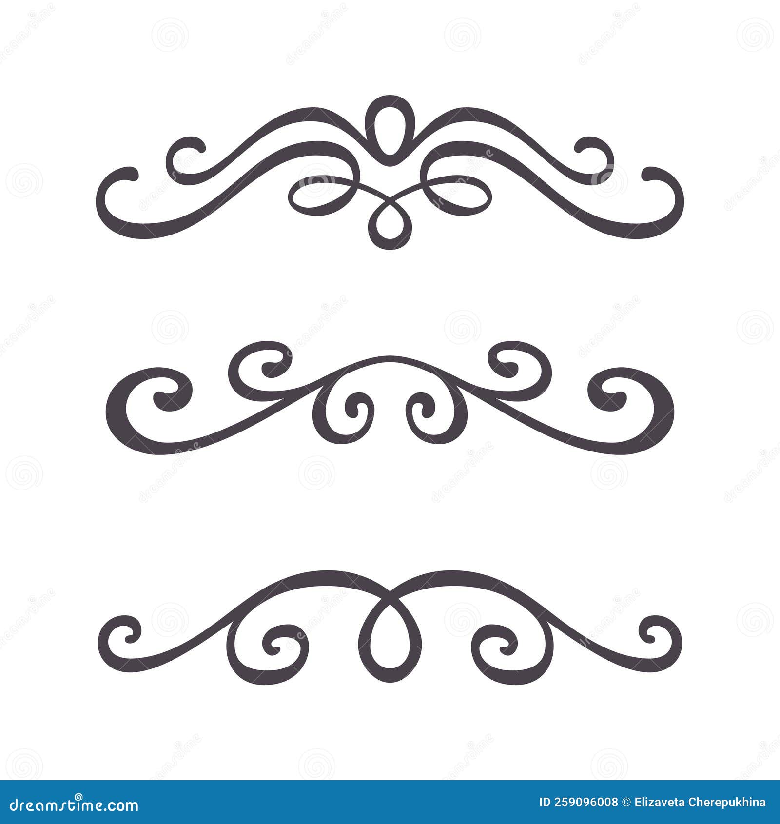 Hand Drawn Text Dividers and Delimiters for Wedding and Invitation ...