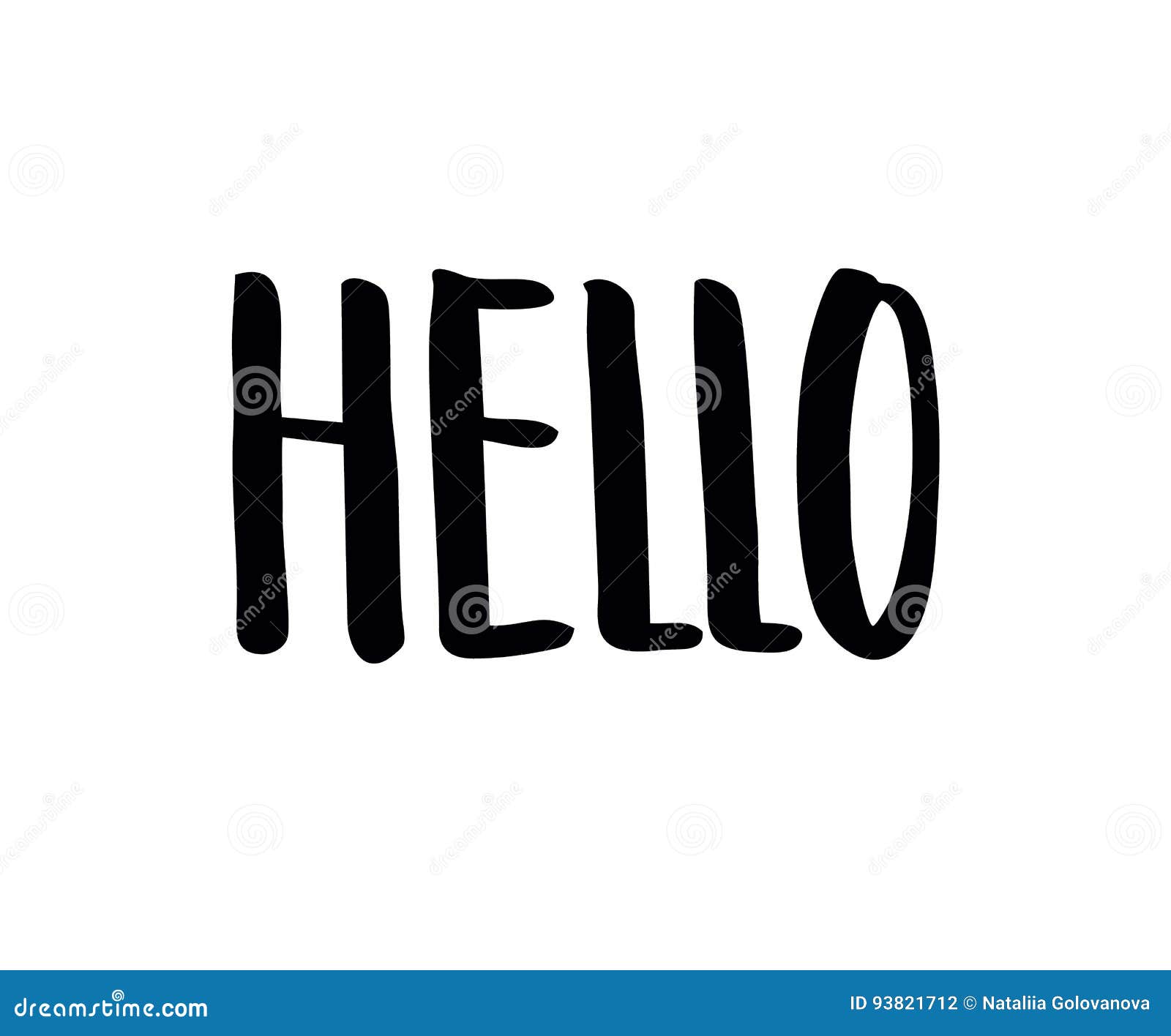 Hand drawn text stock vector. Illustration of text, type - 93821712