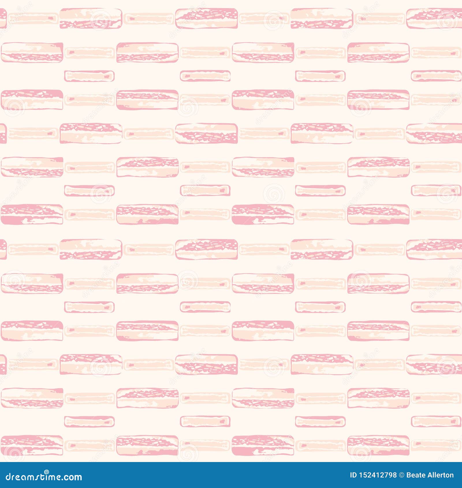 Hand Drawn Textured Rectangles in Hues of Pastel Pink Creating a ...