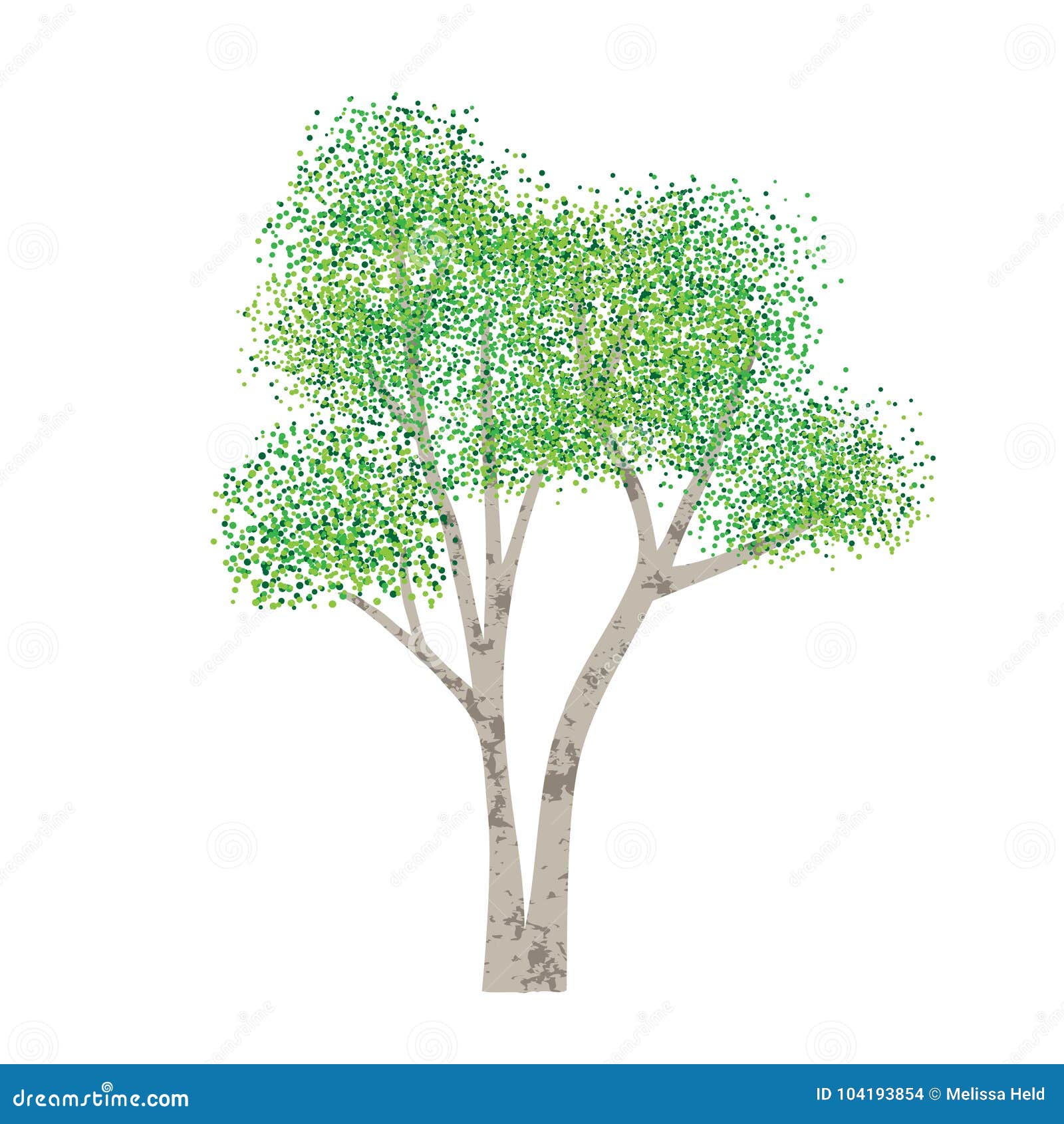 Hand drawn textured tree stock vector. Illustration of graphic - 104193854