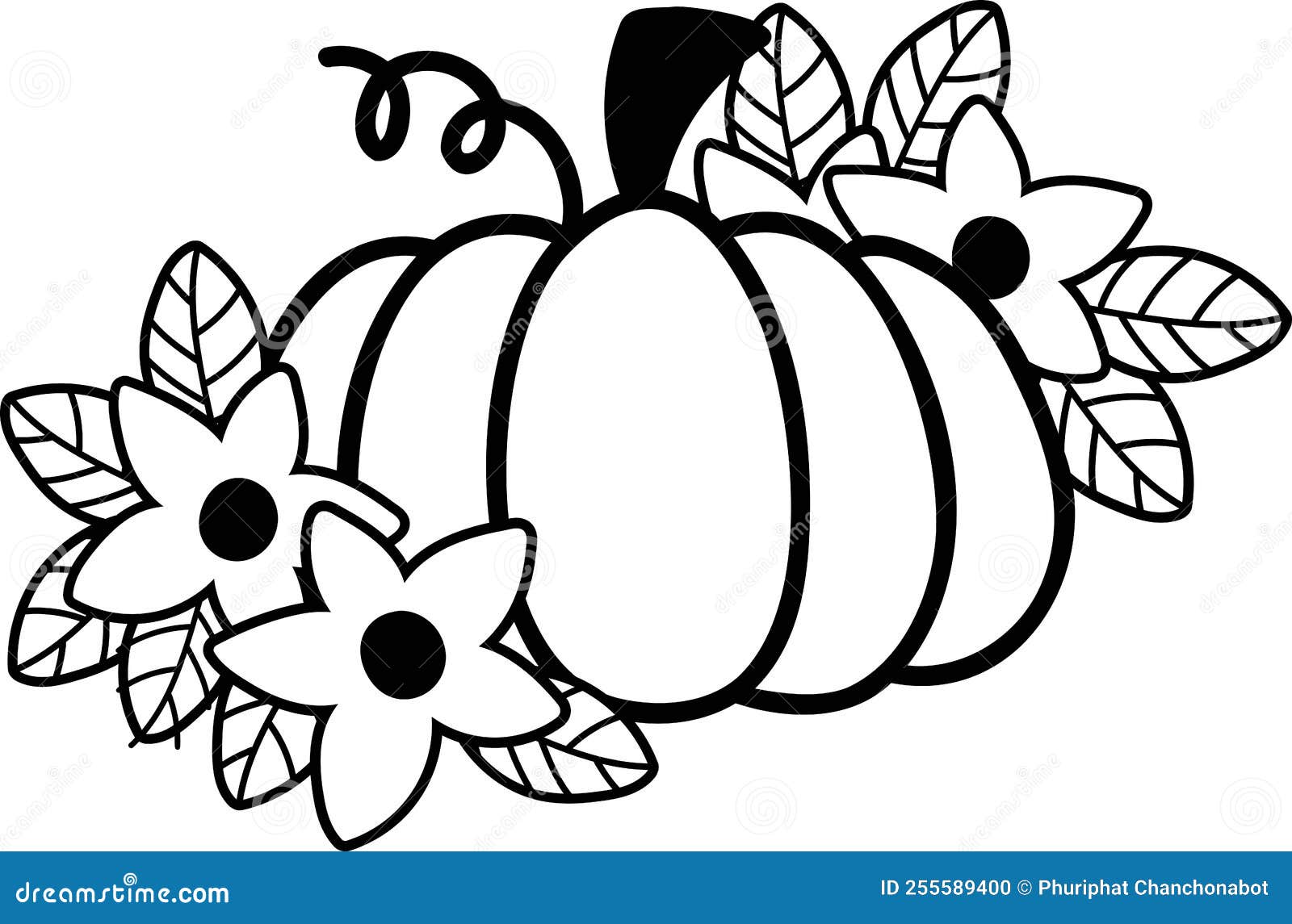 Hand Drawn Thanksgiving Pumpkin Illustration Stock Vector ...