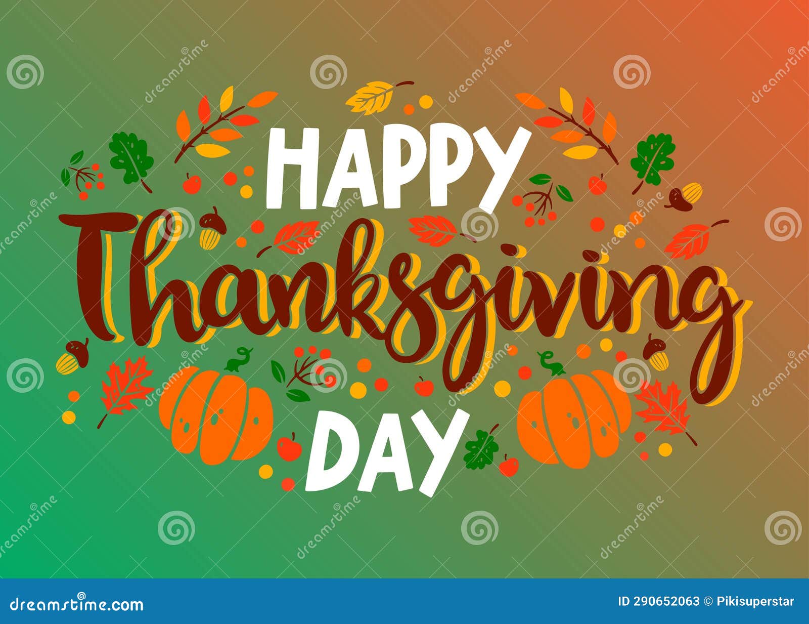 Hand Drawn Thanksgiving Text Vector Design Illustration Stock Vector ...