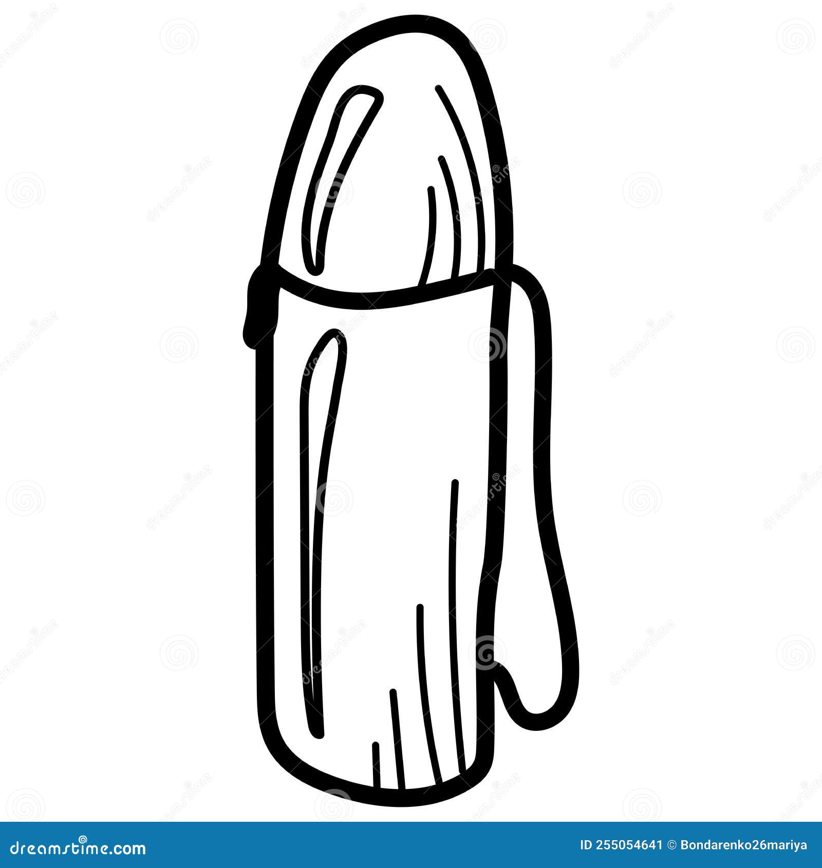 Hand-drawn Thermos. Isolated on White Background. Doodle Design Stock ...