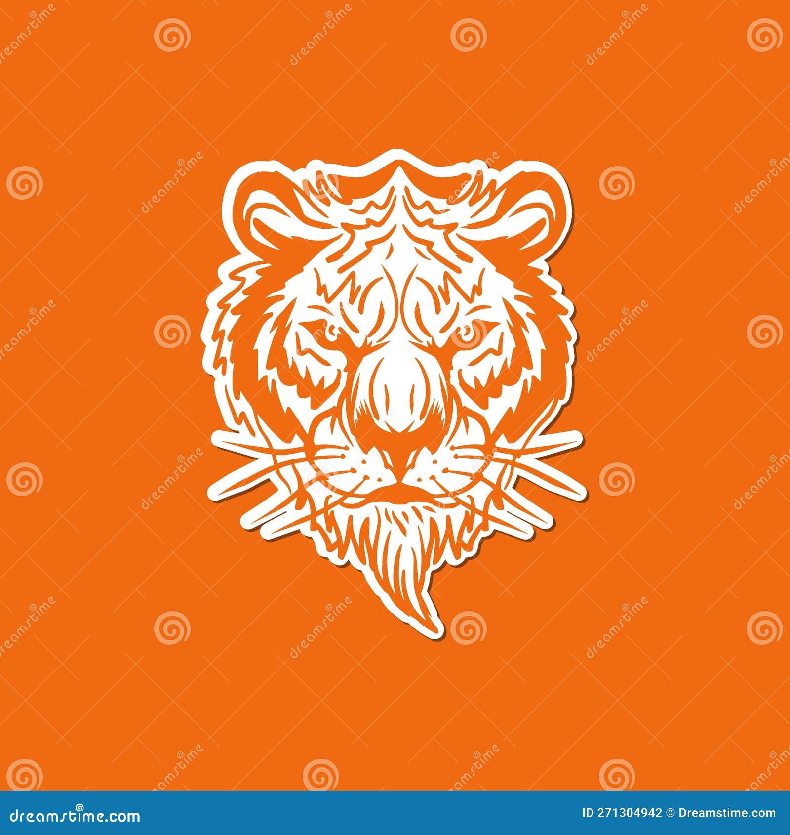 Hand Drawn Tiger Illustration Vector Stock Vector - Illustration of ...