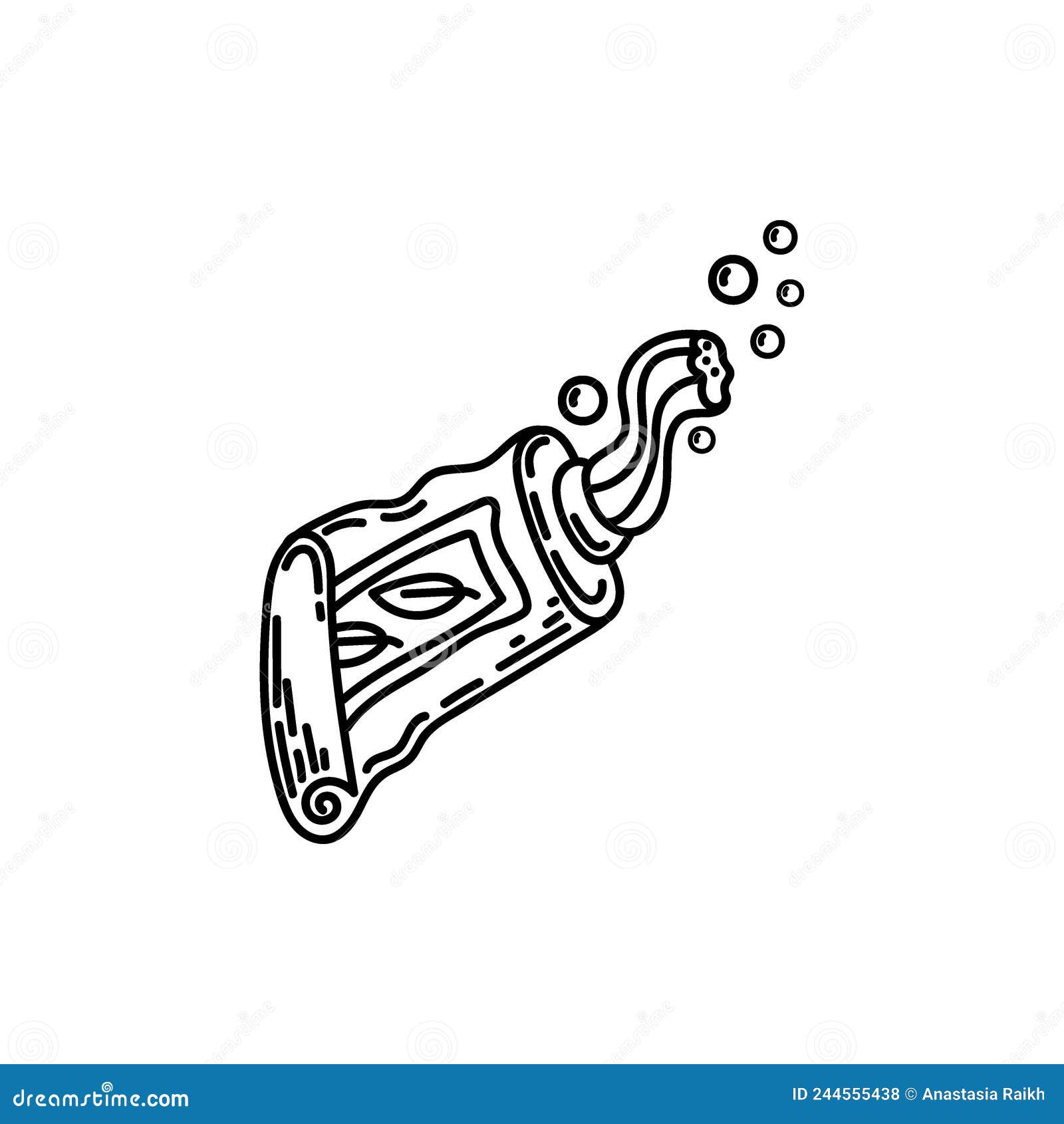 Hand-drawn Toothpaste, Editable Scribbled Hand-drawn Icon. Mint ...