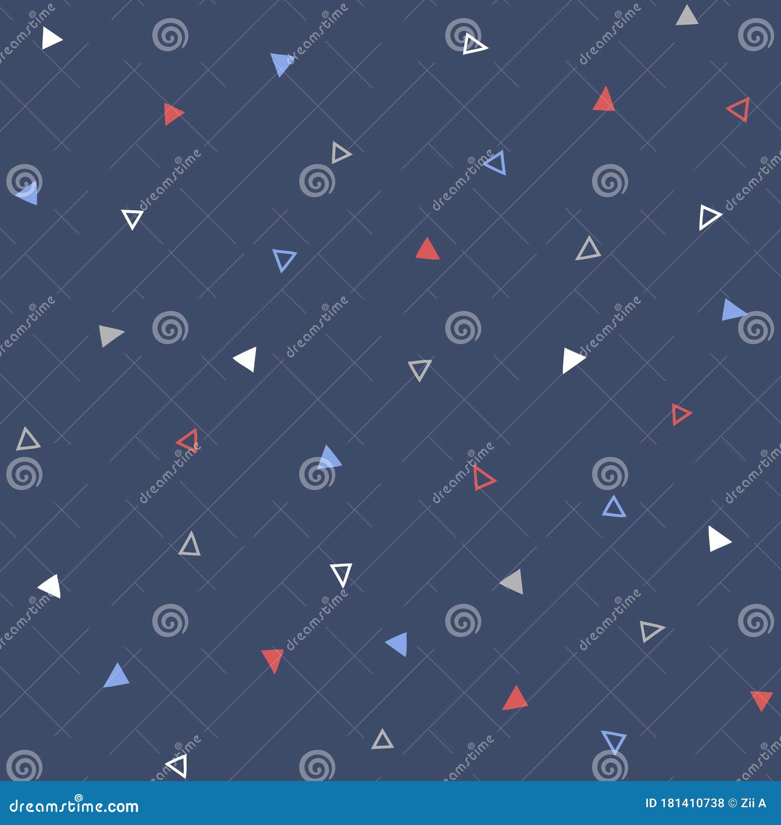 Hand Drawn Triangle Confetti Seamless Pattern Background Wallpaper ...