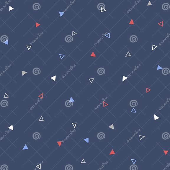 Hand Drawn Triangle Confetti Seamless Pattern Background Wallpaper ...