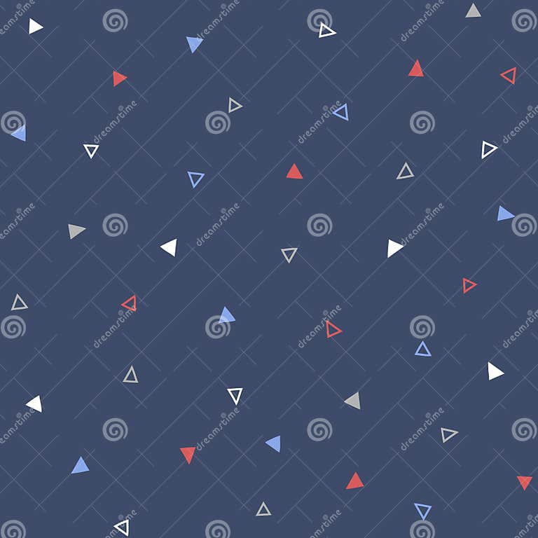 Hand Drawn Triangle Confetti Seamless Pattern Background Wallpaper ...