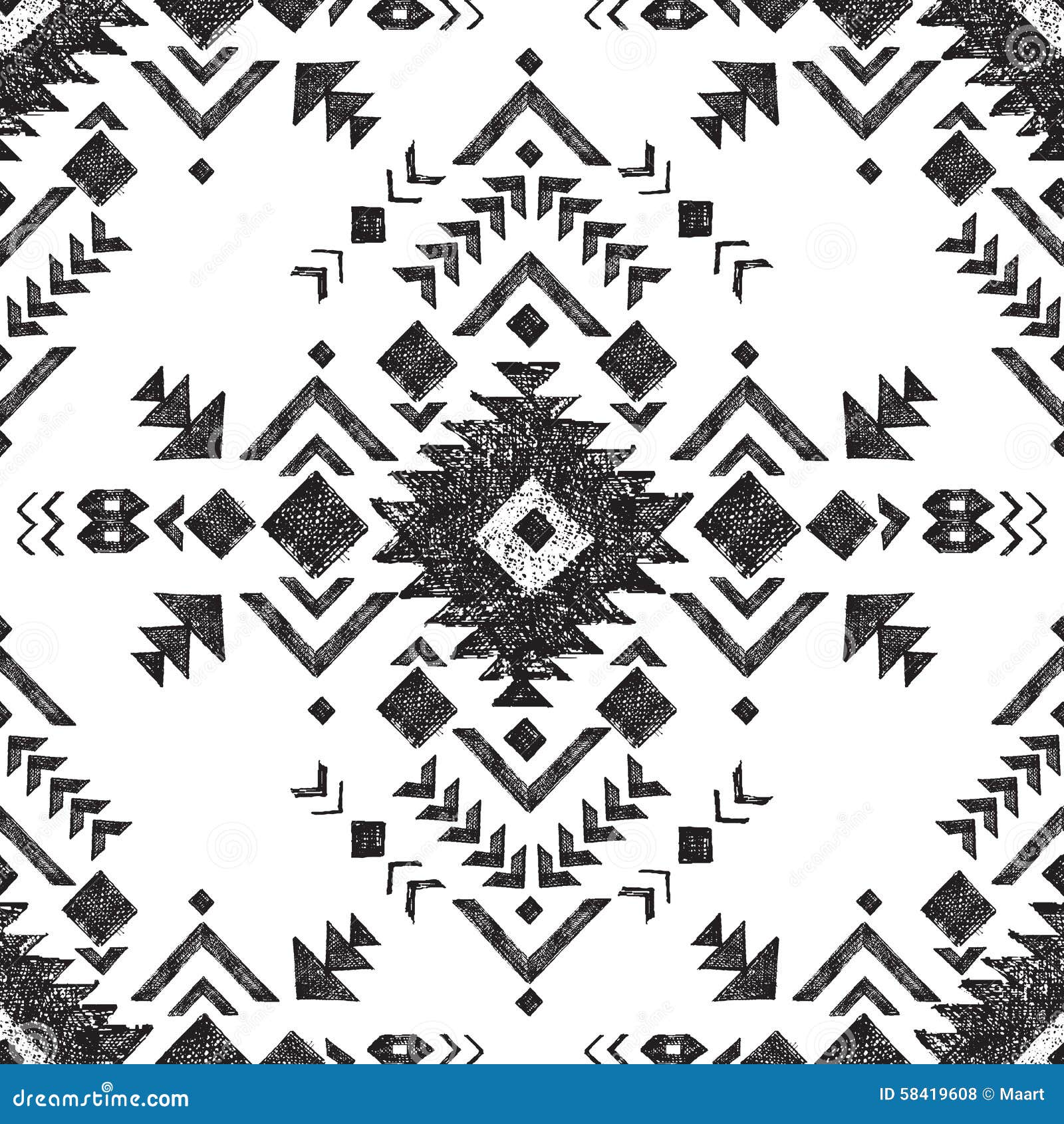 Tribal Seamless Pattern. Islamic Texture. Moroccan Wall Tile. Zellige ...