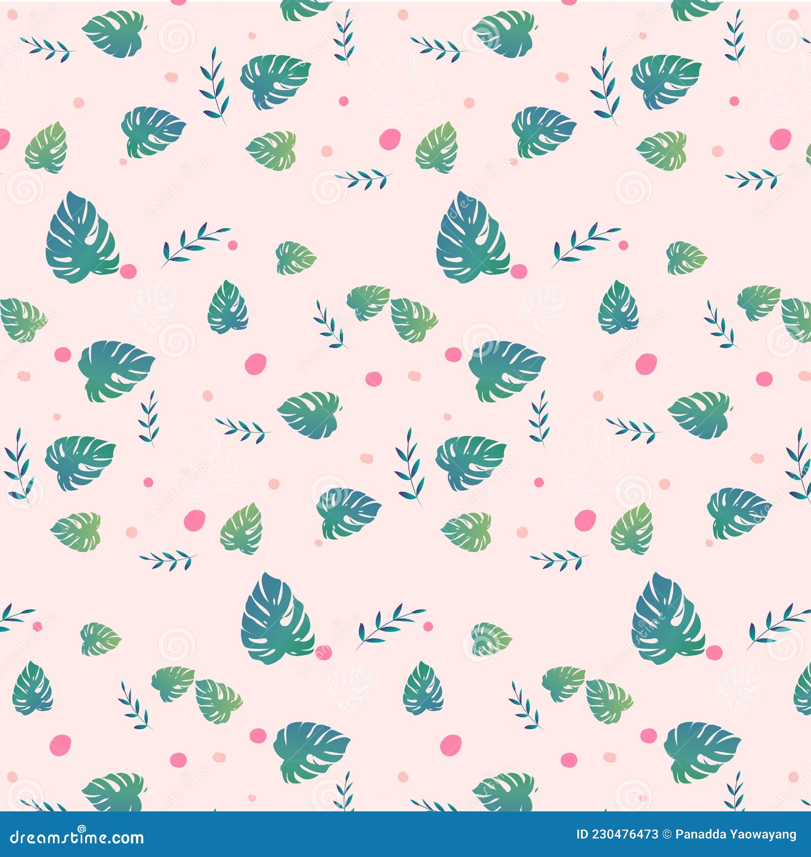 Hand Drawn Tropical Vibes Background Vector Design Stock Vector ...